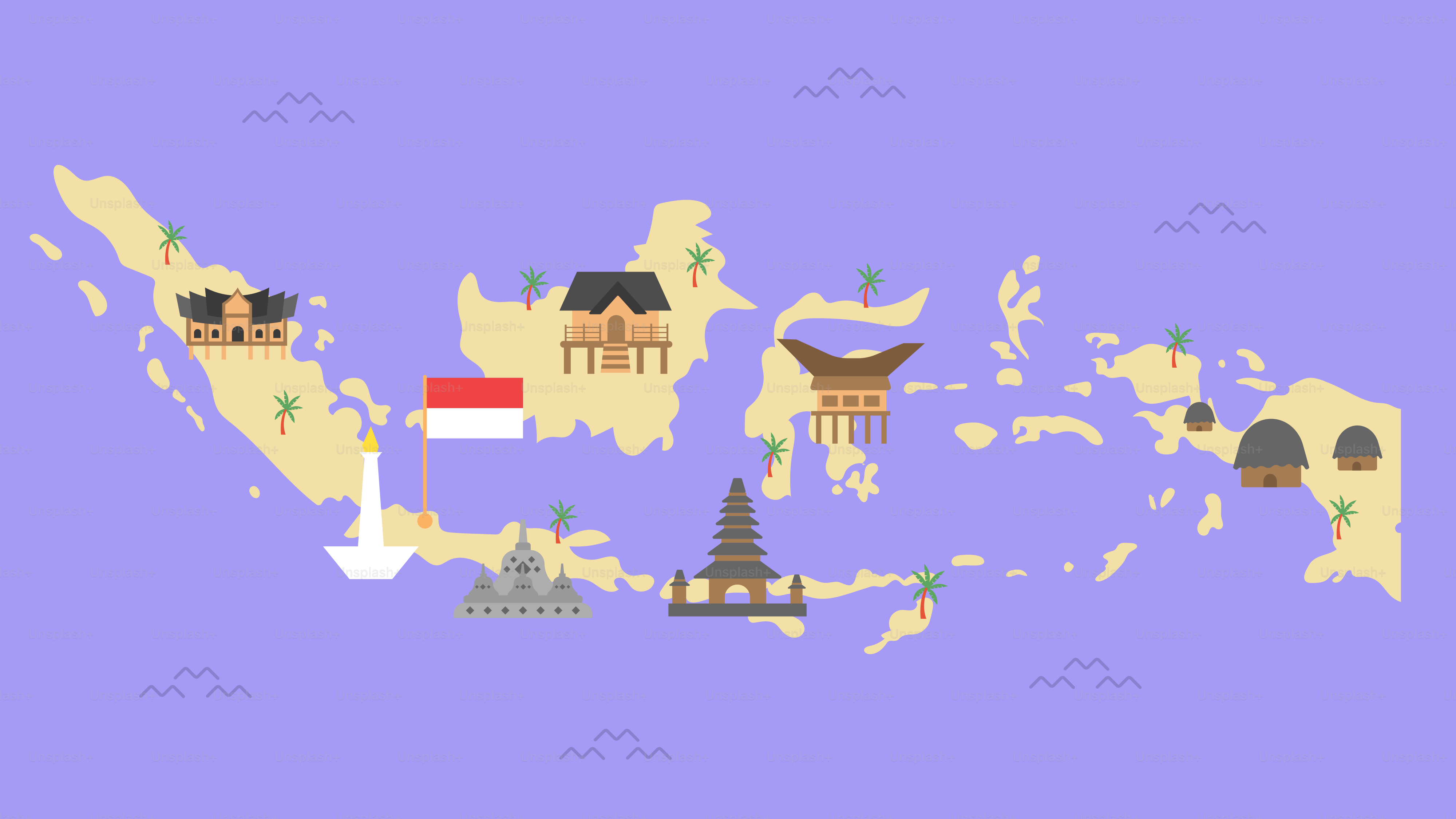 A map of asia with a lot of buildings vector – Bali Image on Unsplash