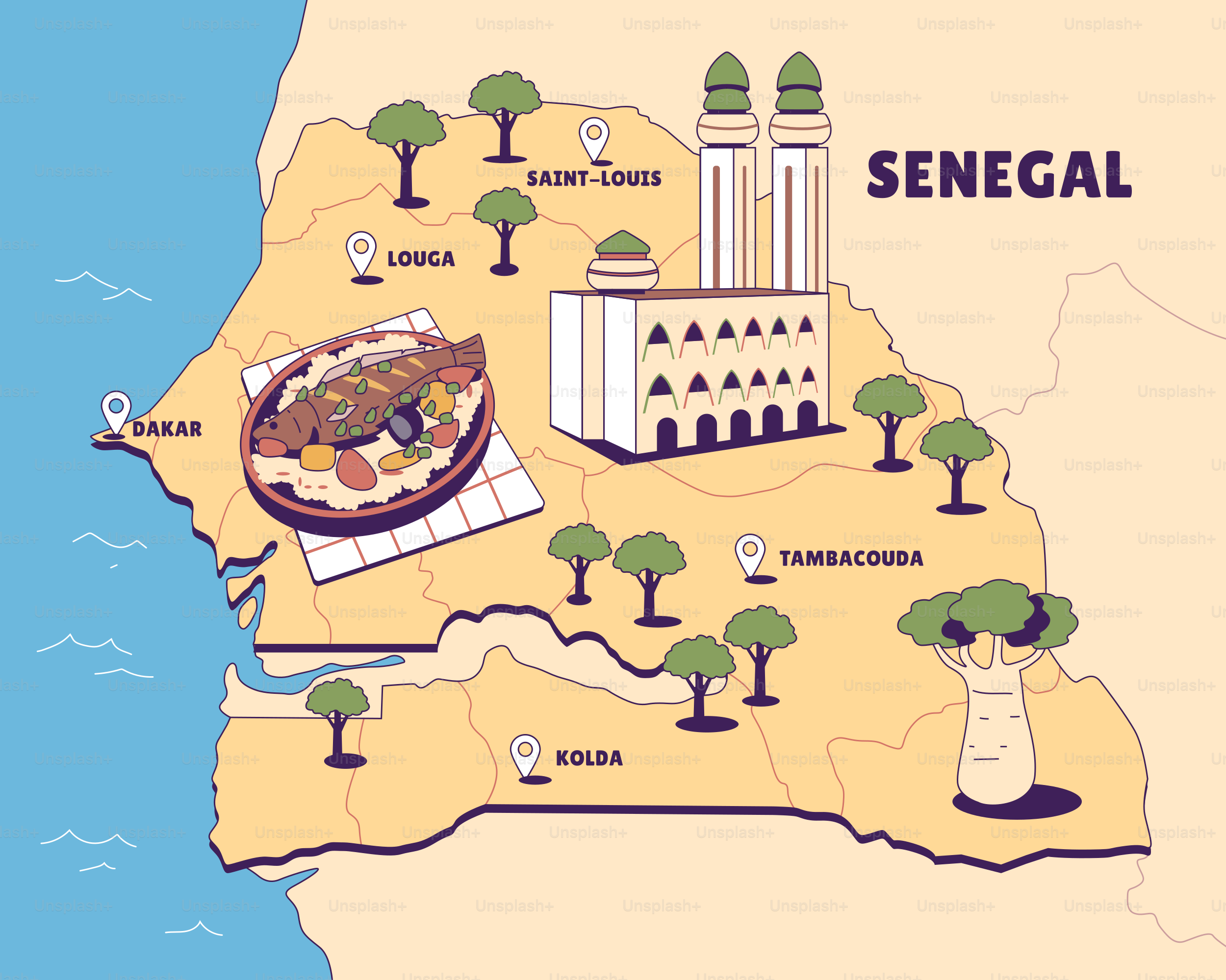 Um mapa de uma cidade com muitos edifícios vetor – Imagem sobre ...