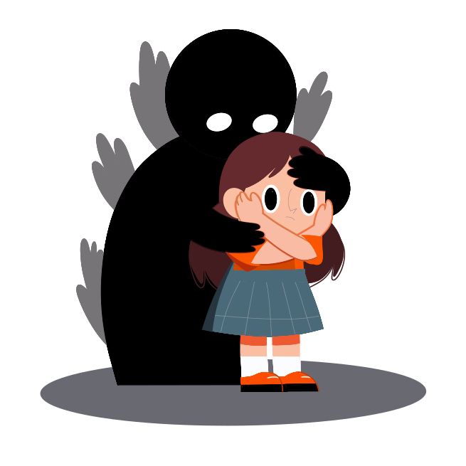 A woman hugging a man with a shadow behind her vector – Cartoon Image ...