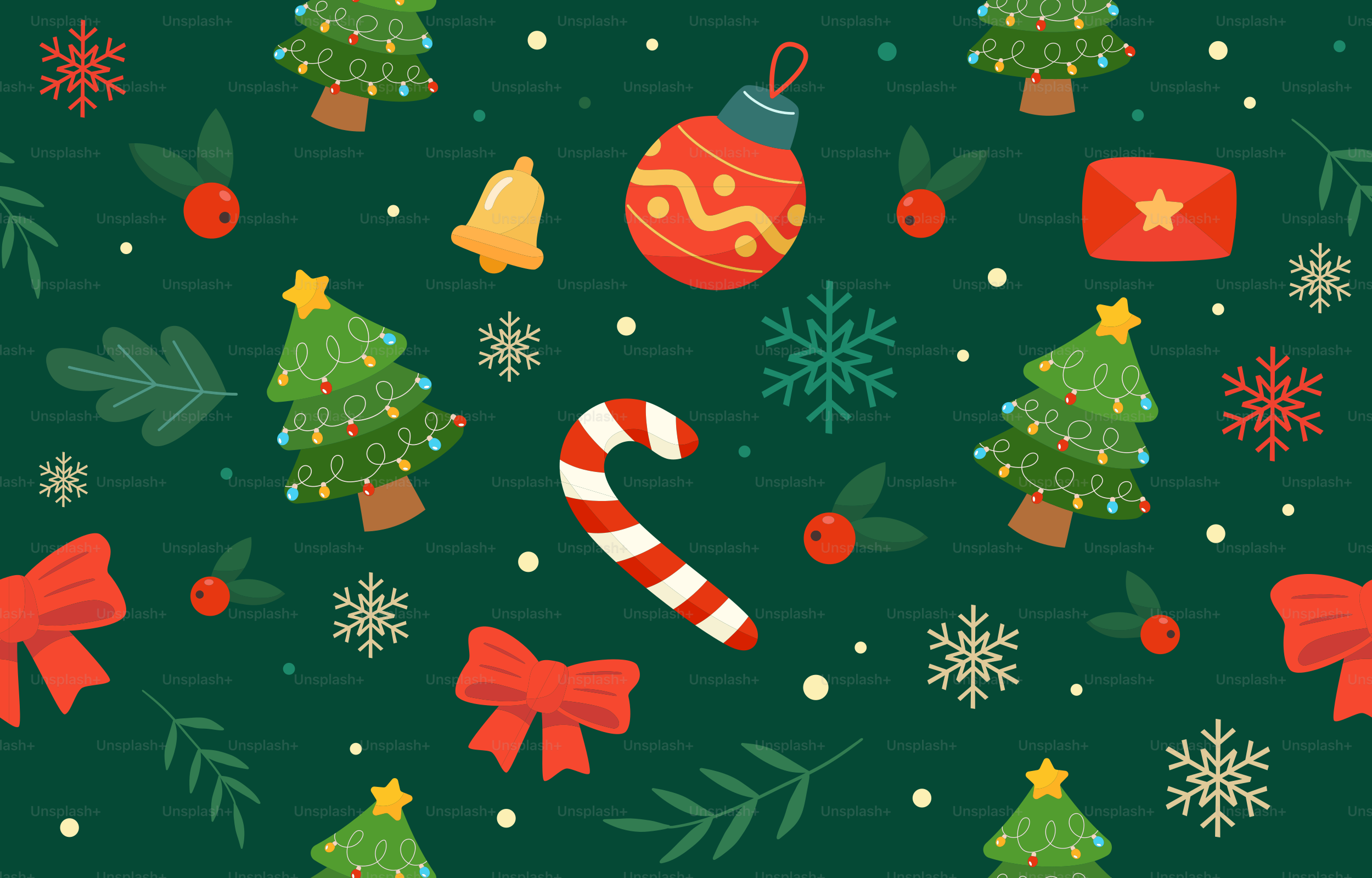 Un patrón de árboles de Navidad sobre fondo rosa vector – Imagen de ...