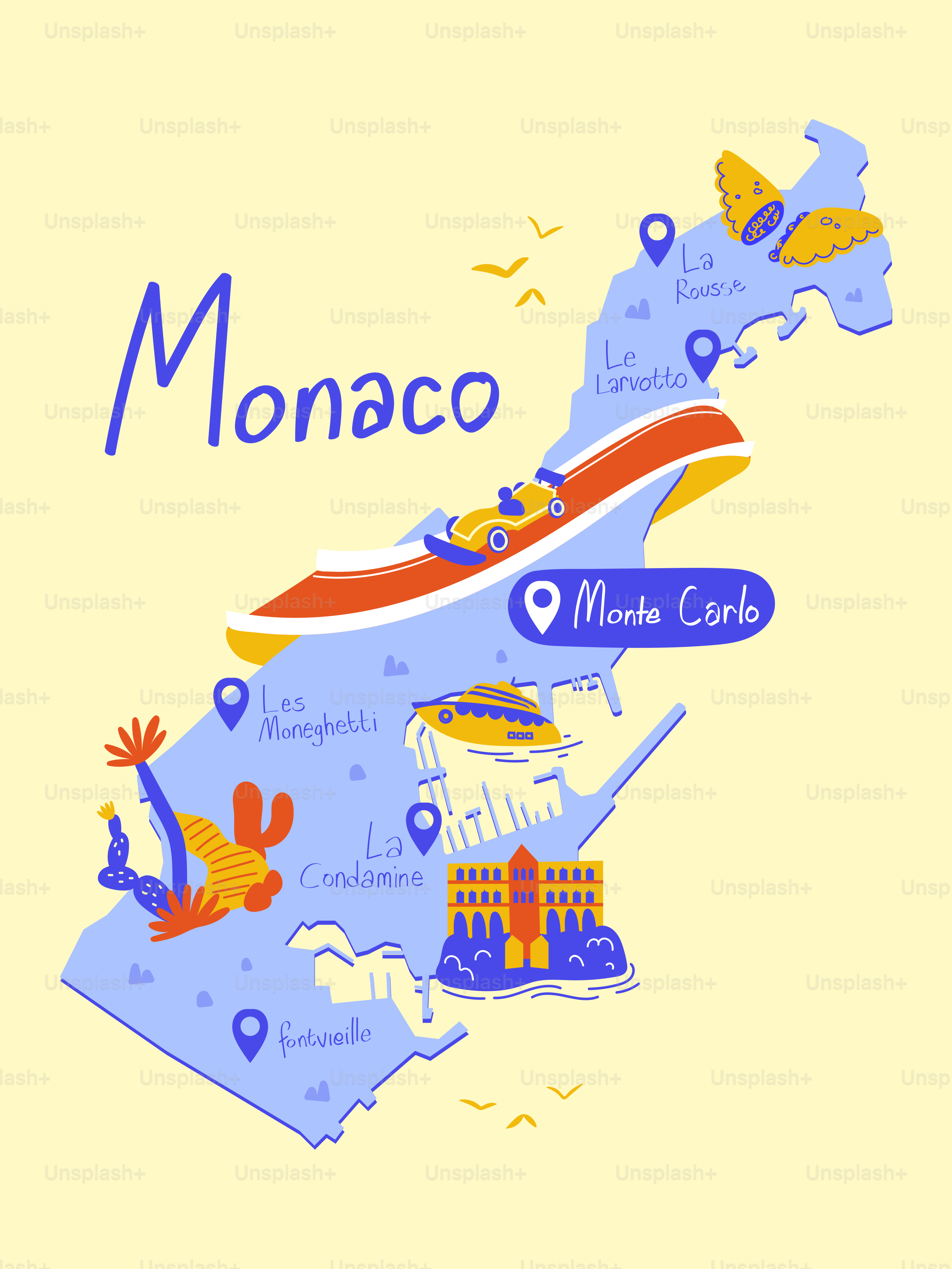 A map of the state of monaco vector – Map Image on Unsplash