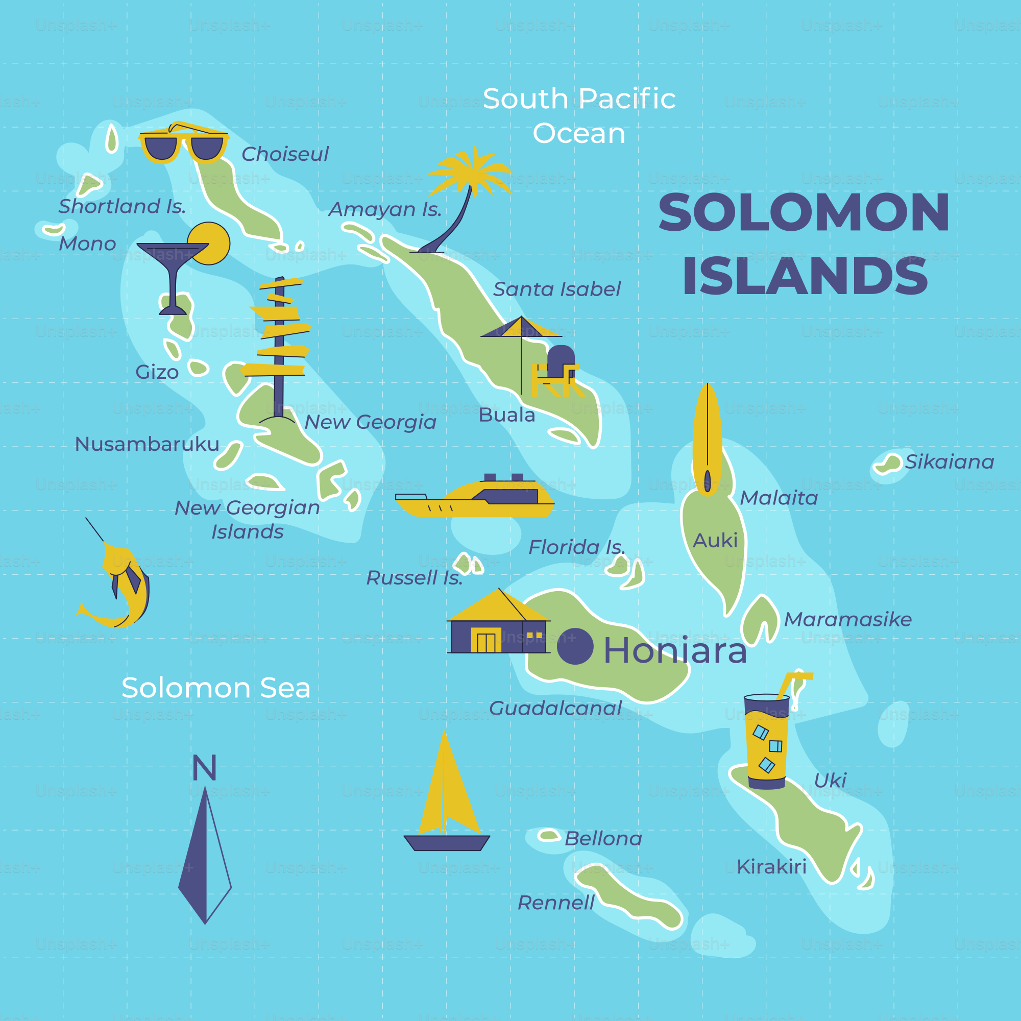 A map of solomon islands vector – Map Image on Unsplash