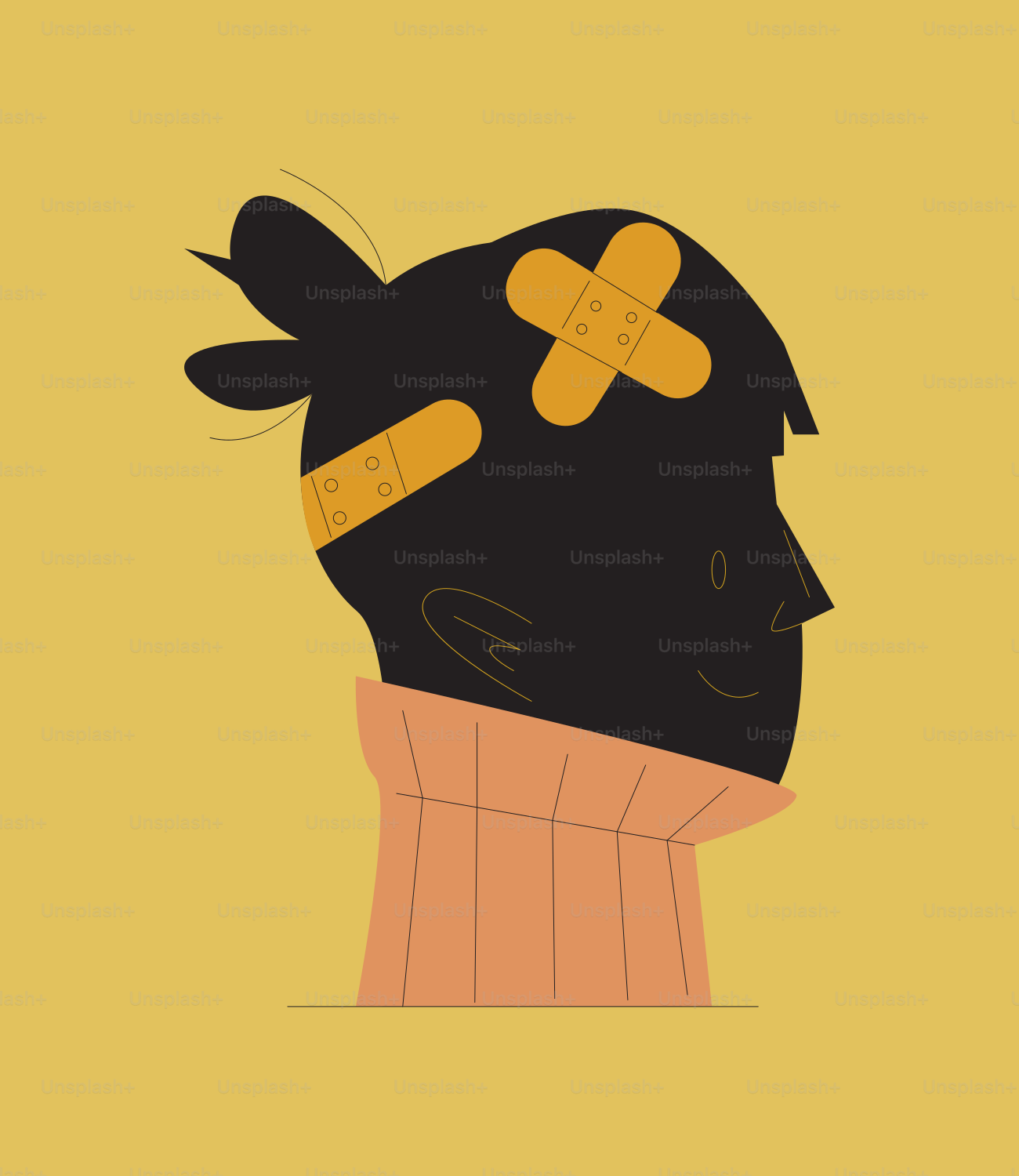 A man with a cross on his head vector – Healing Image on Unsplash