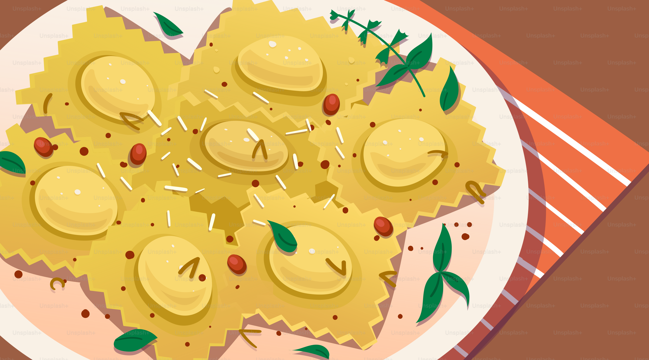 Clipart Ravioli Illustration Of Delicious Ravioli Stock Photo Alamy