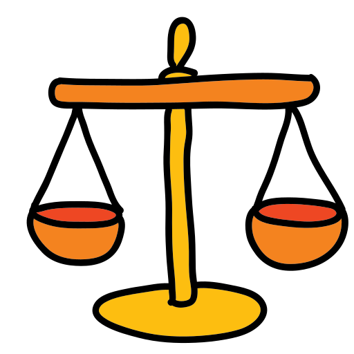 A balance scale with a red liquid on top of it vector – Law Image on ...