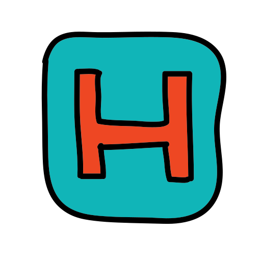 Vektor Logo h biru dan merah dengan latar belakang putih – Gambar ...