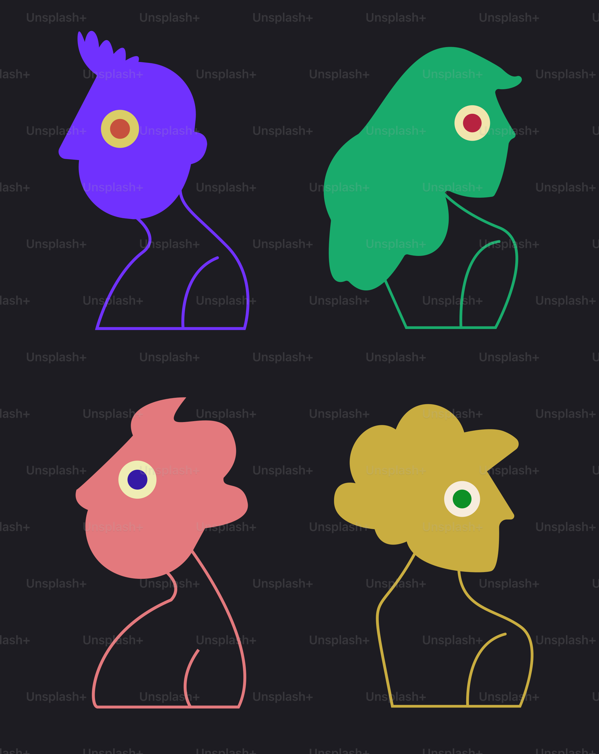 Illustrations - Avatars | 100+ best free avatar, face, icon, and ...