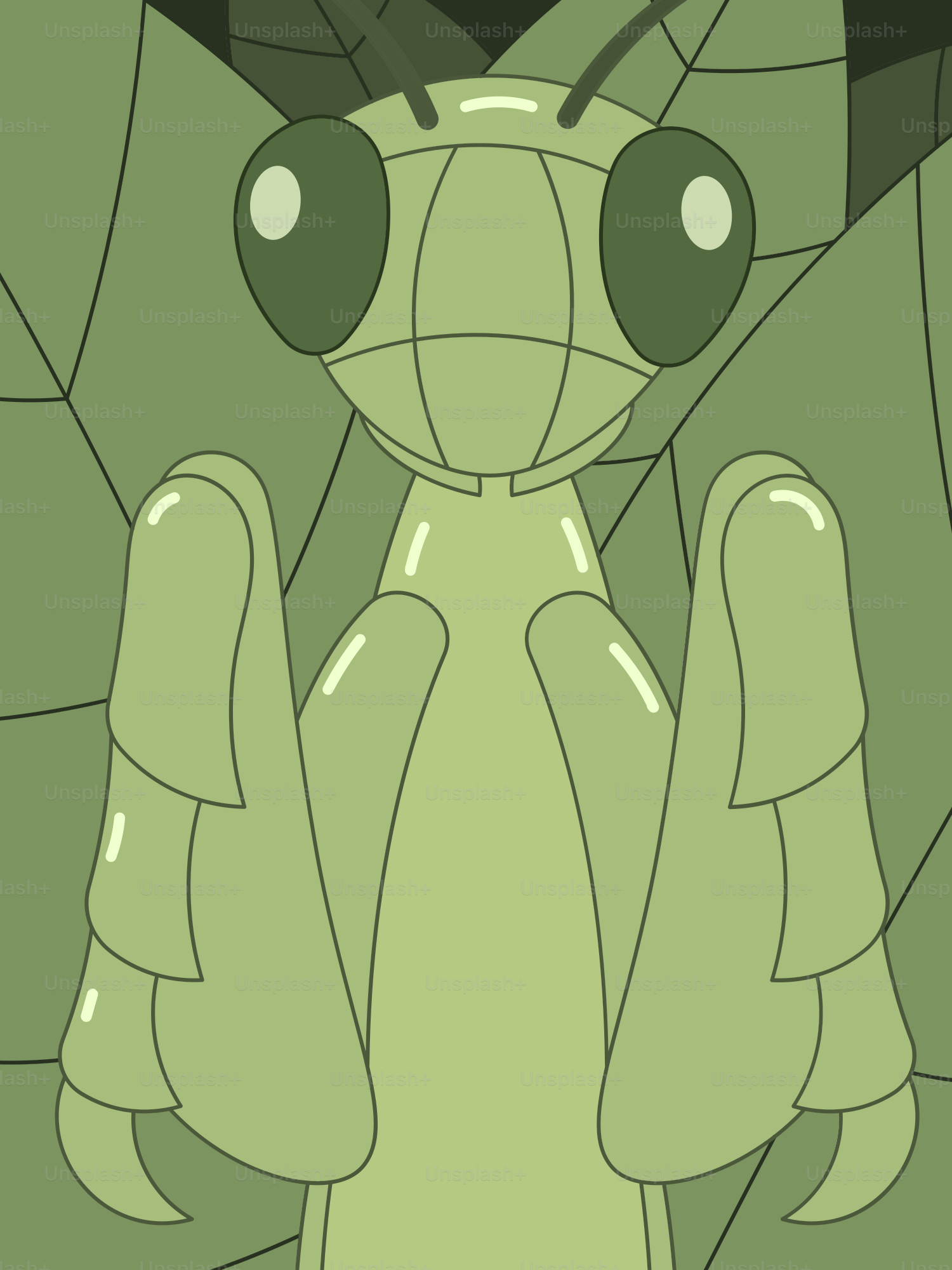 Vektor Gambar alien hijau dengan mata besar – Gambar Ilustrasi di Unsplash