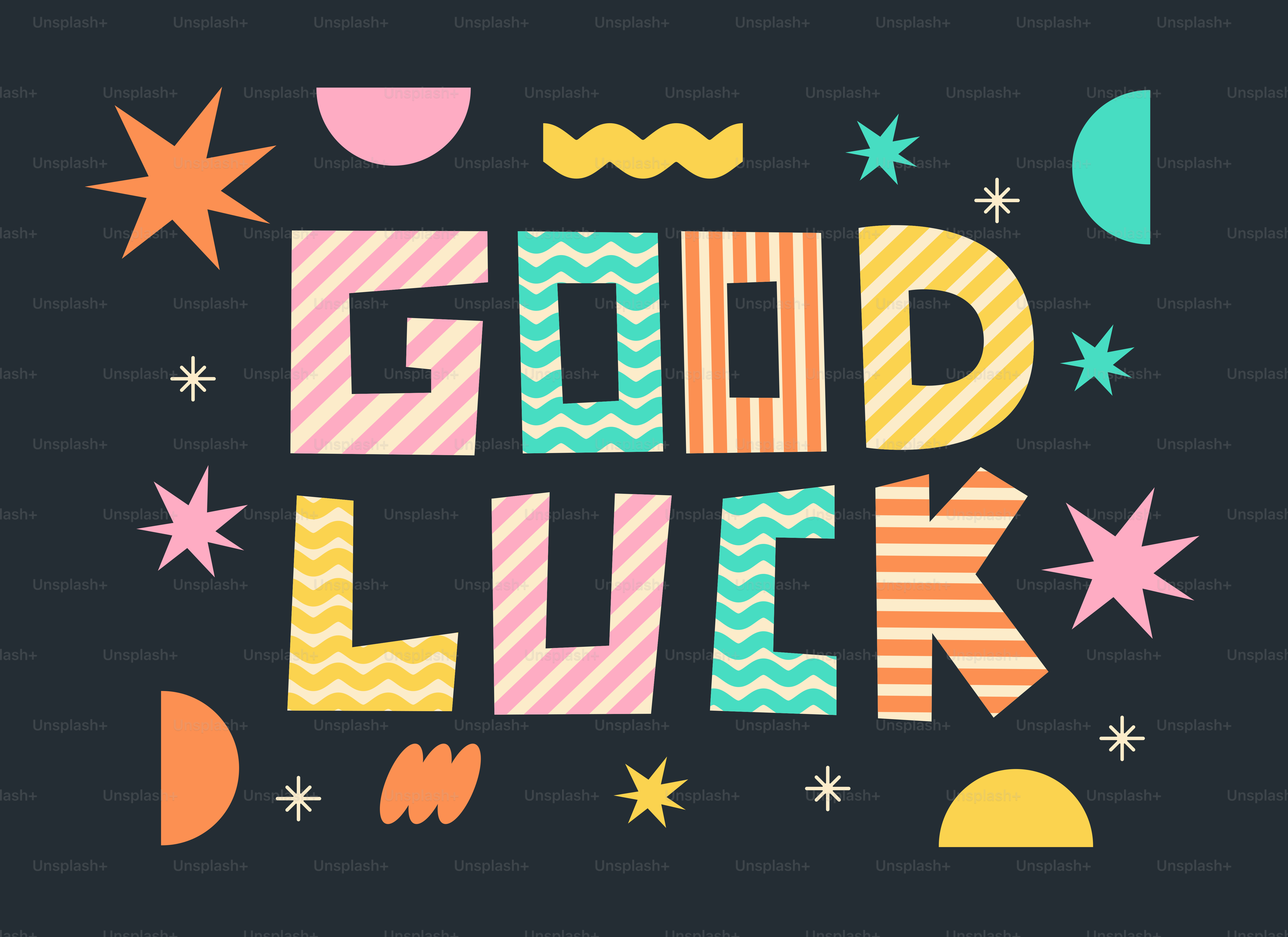 A black background with the words good luck vector – Good luck Image on ...