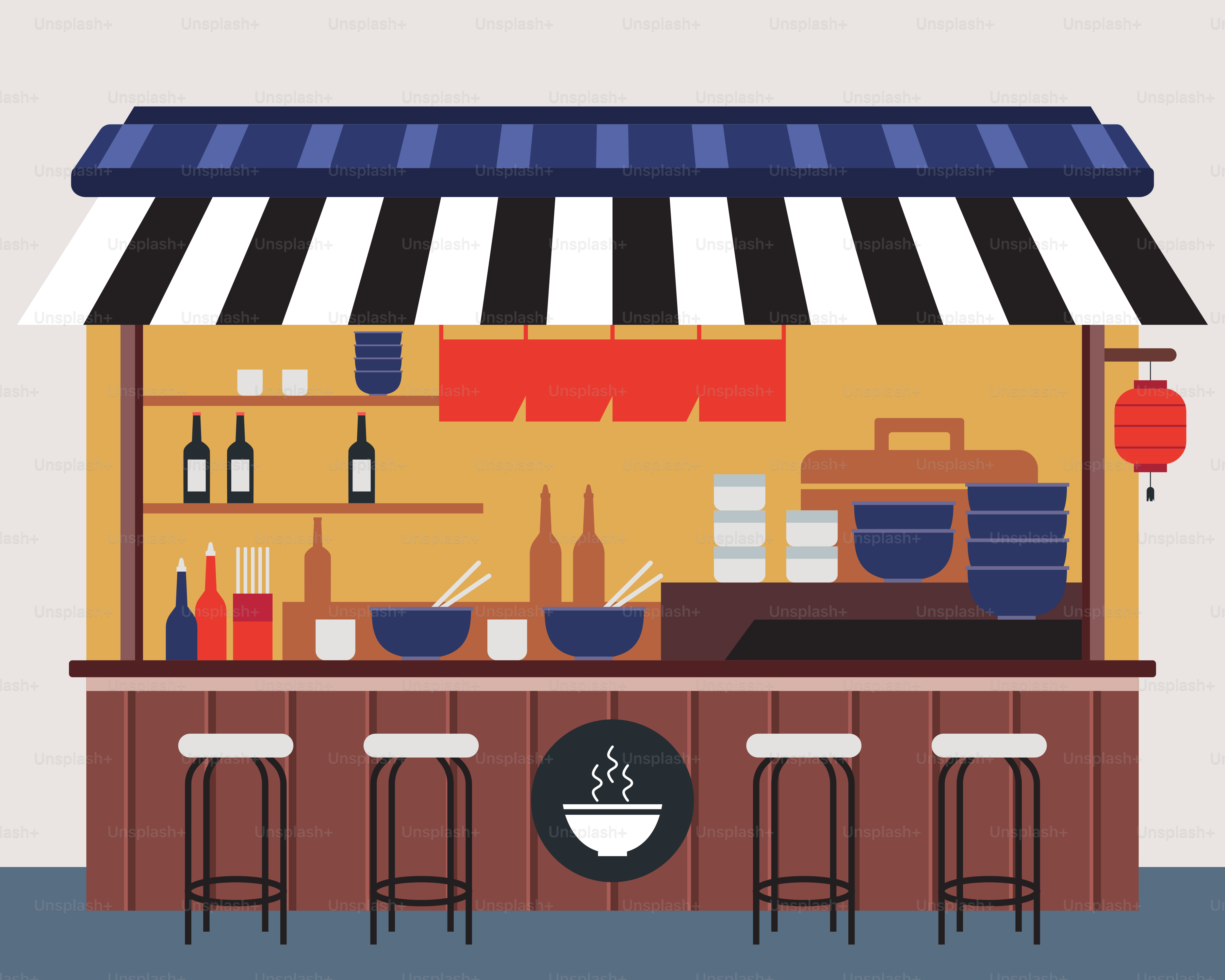 A picture of a small bar with stools vector – Shop Image on Unsplash