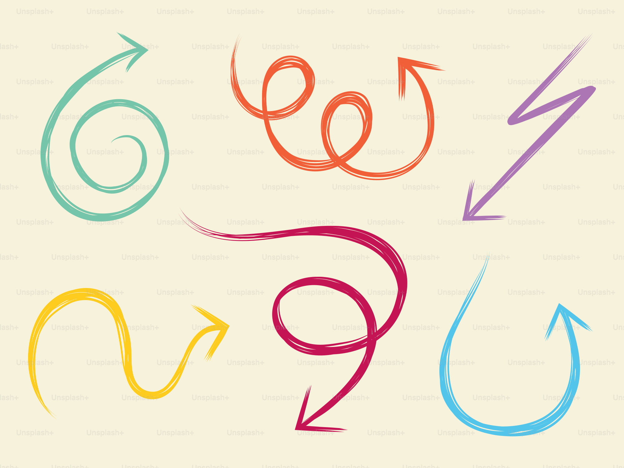 Un dibujo de un conjunto de números con flechas vector – Imagen de Arte en Unsplash