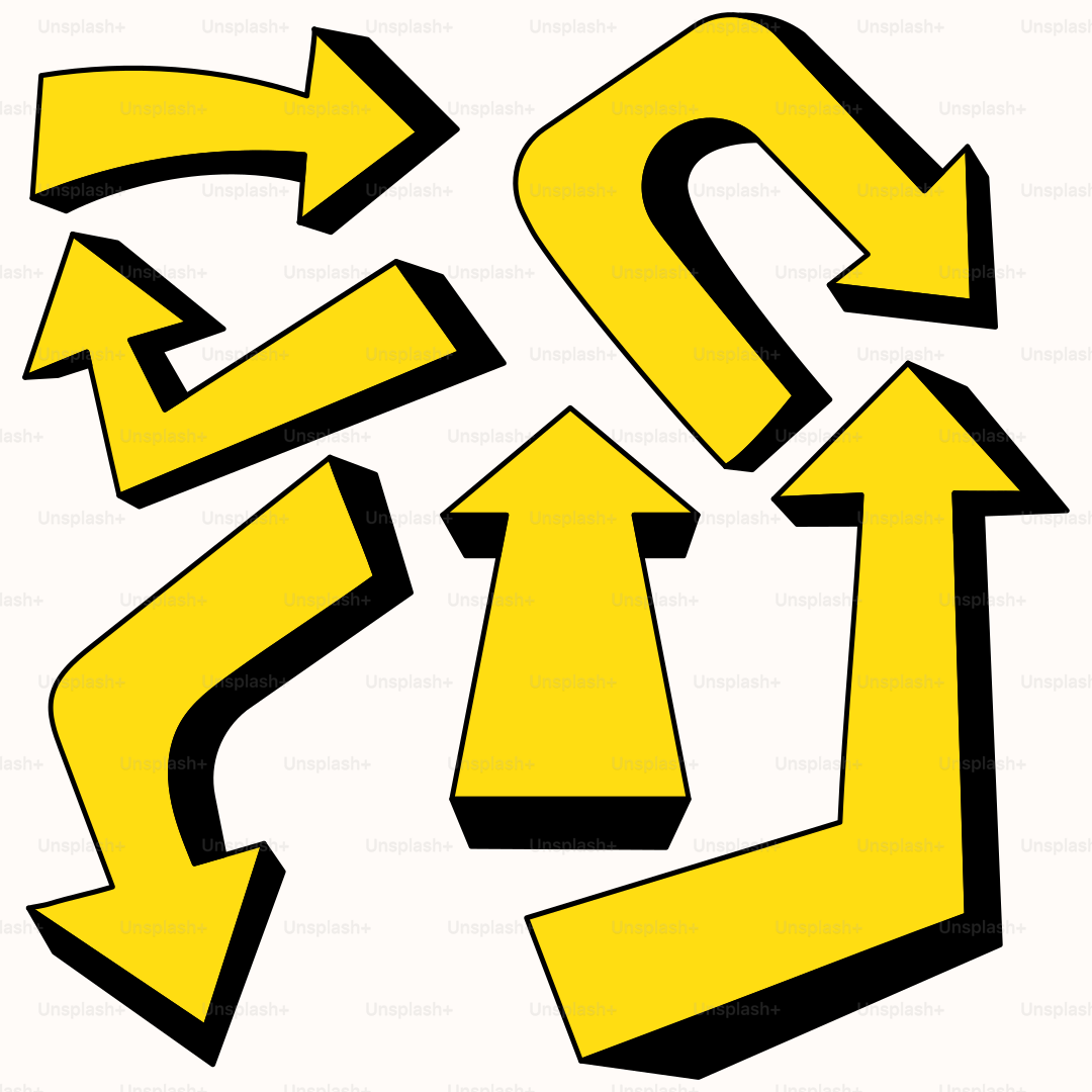 A yellow and black arrow symbol with the letter z in the middle vector ...