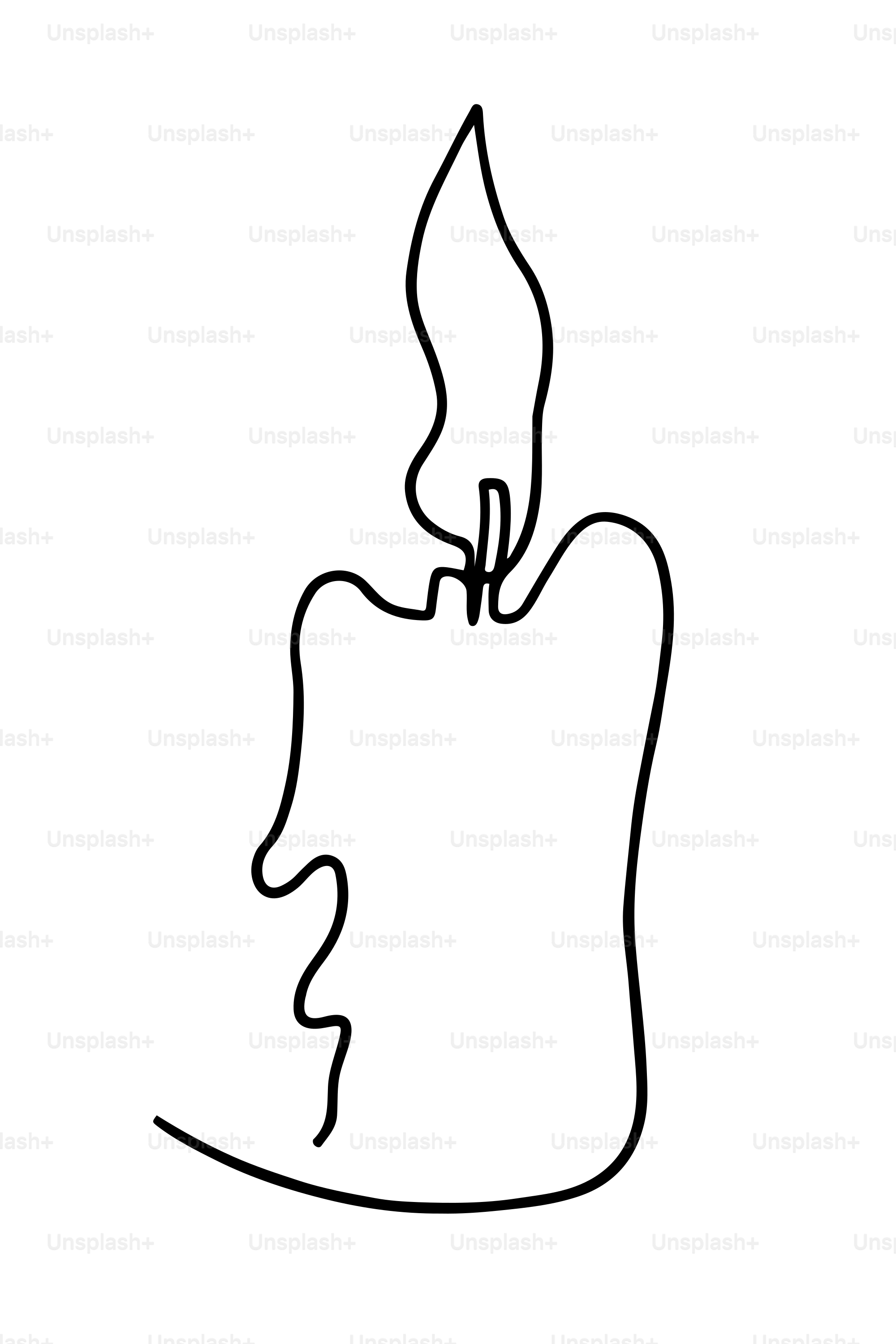 A candle with a single candle on top of it vector – Illustration Image ...