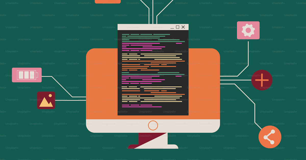 A Computer Screen With A Bunch Of Icons On It Vector Programming Image On Unsplash