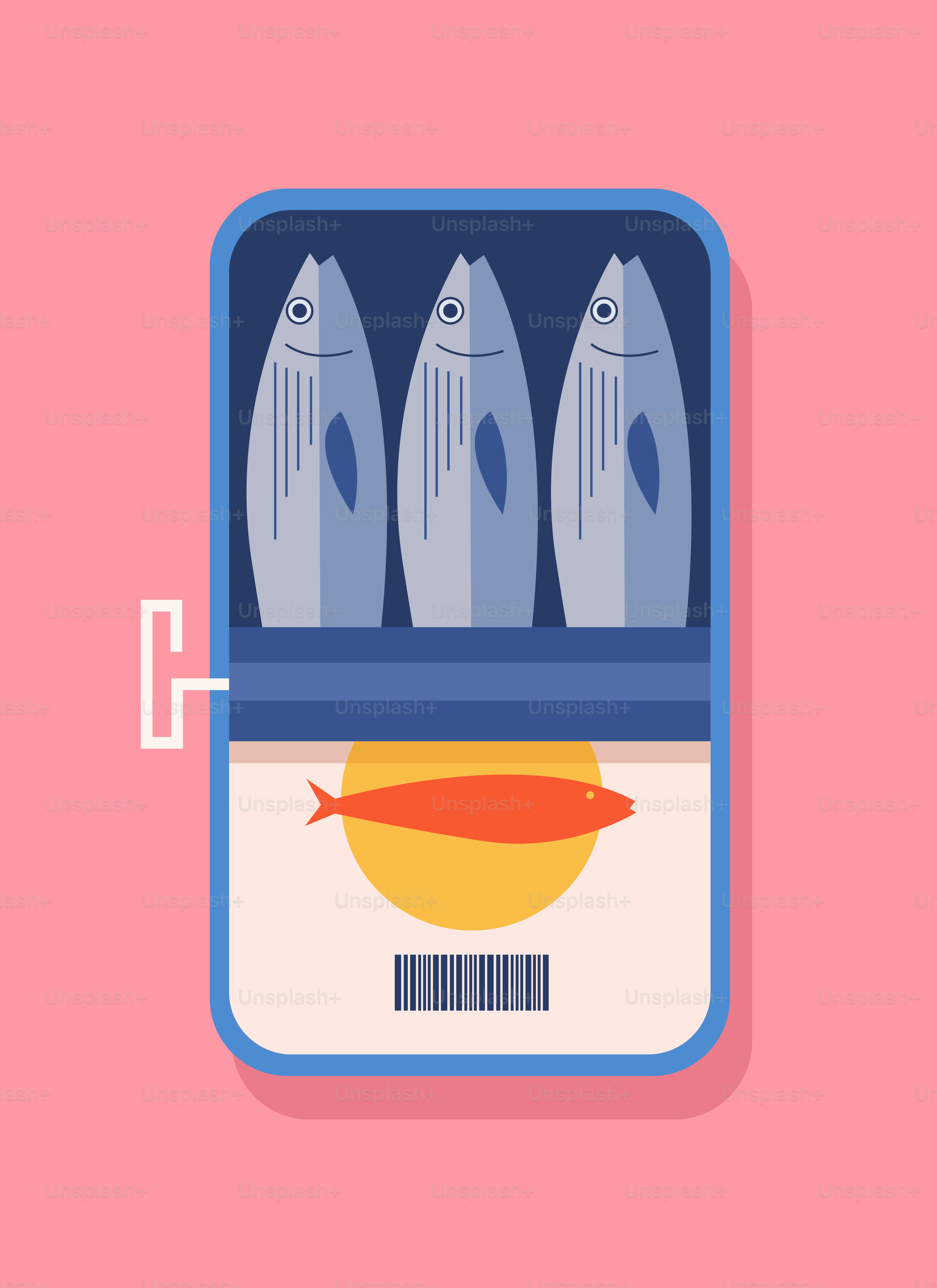 A fish in a box with a barcode on it vector – Sardines Image on Unsplash