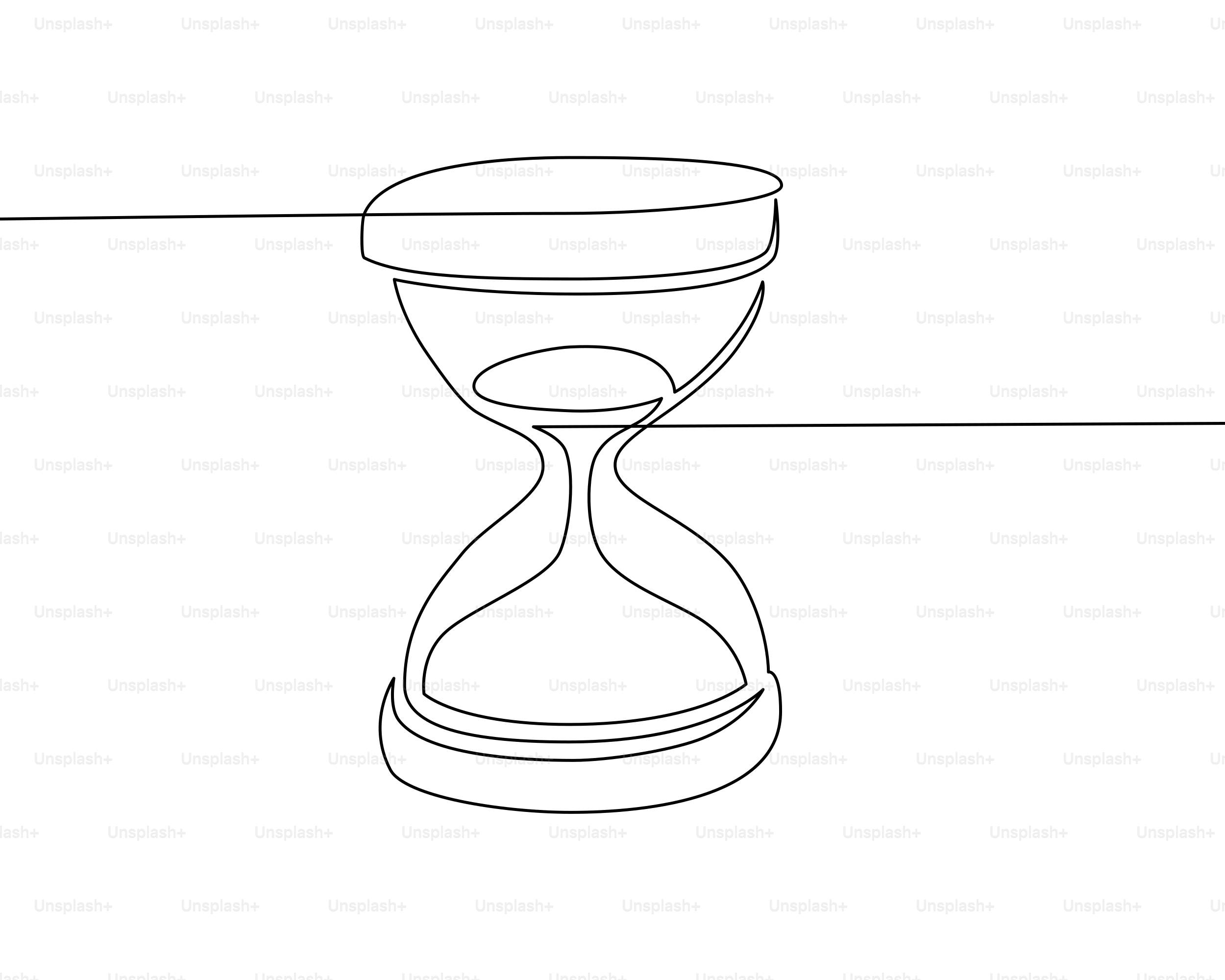 A line drawing of an hourglass vector – Line drawing Image on Unsplash