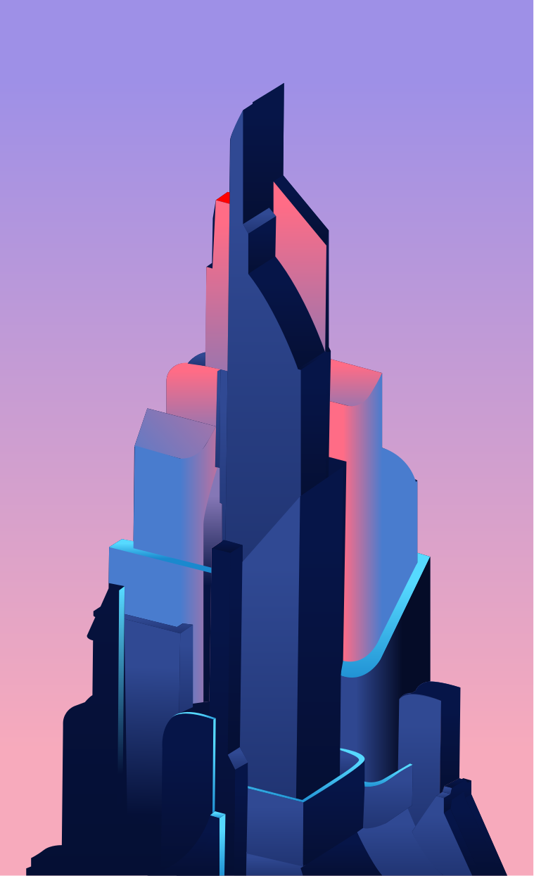 A poster of a city with tall buildings vector – Vector Image on Unsplash