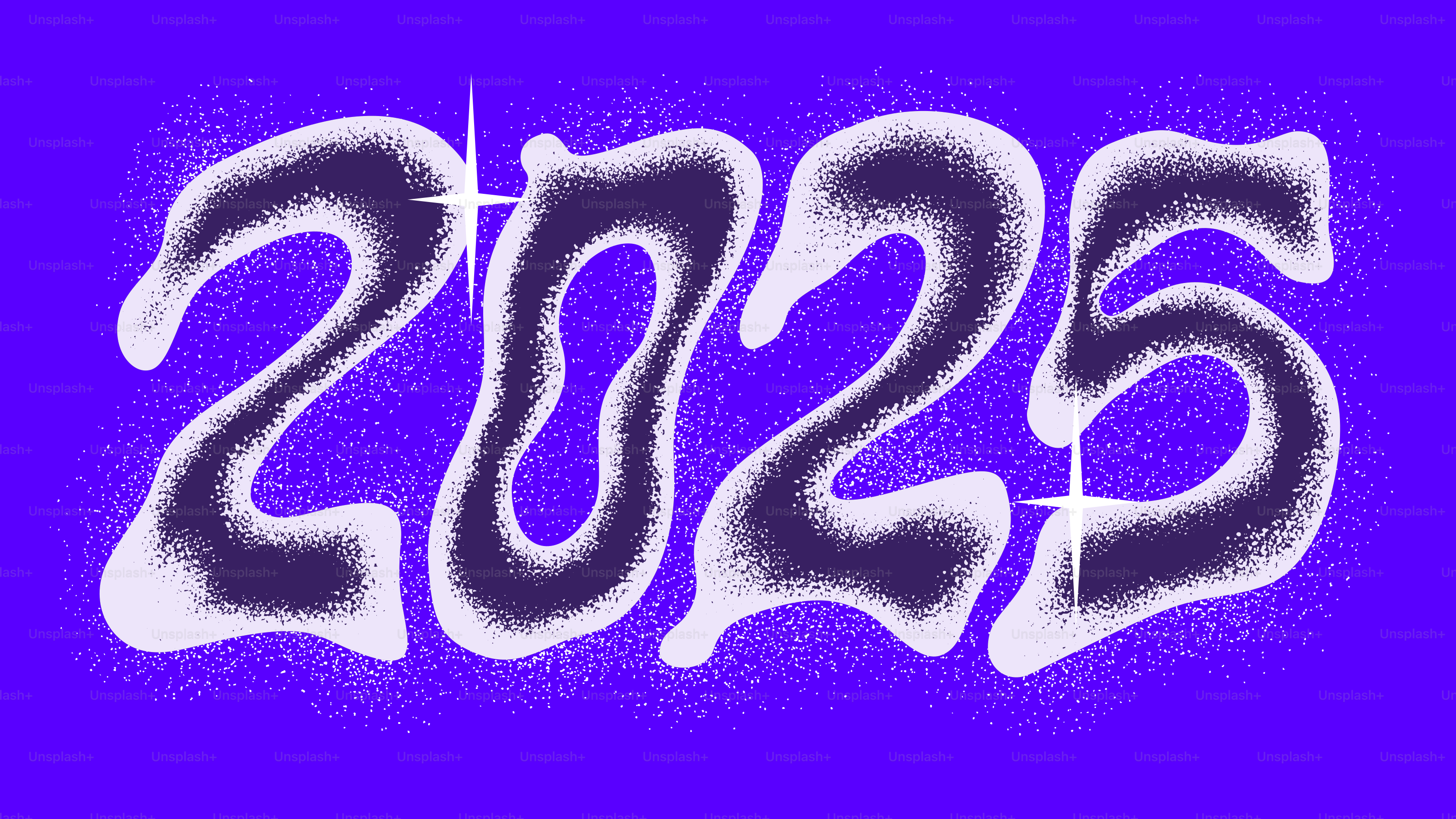 A purple background with the word 2055 written in white vector ...