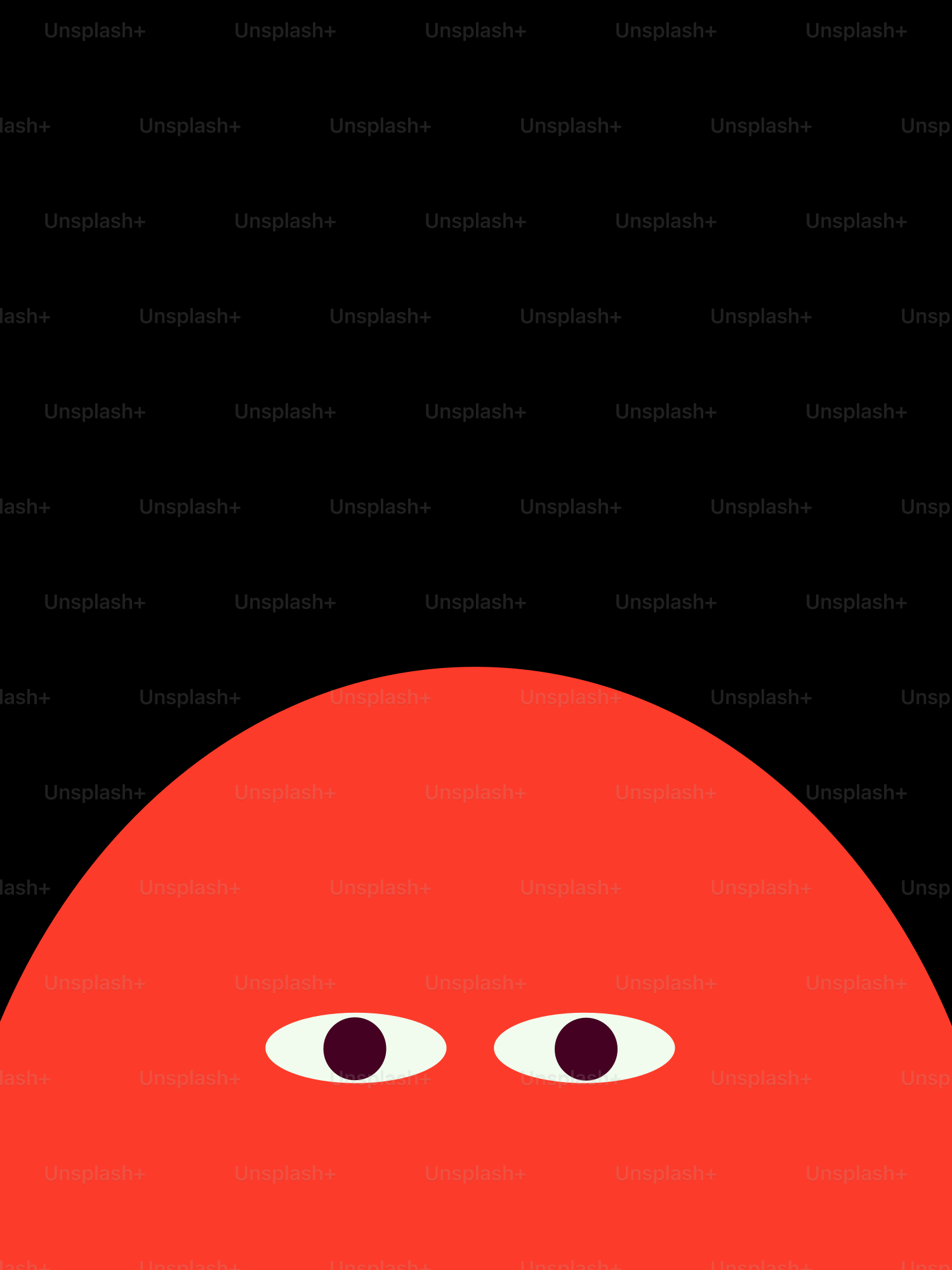 Un fondo negro con un círculo rojo con ojos vector – Imagen de Vector ...