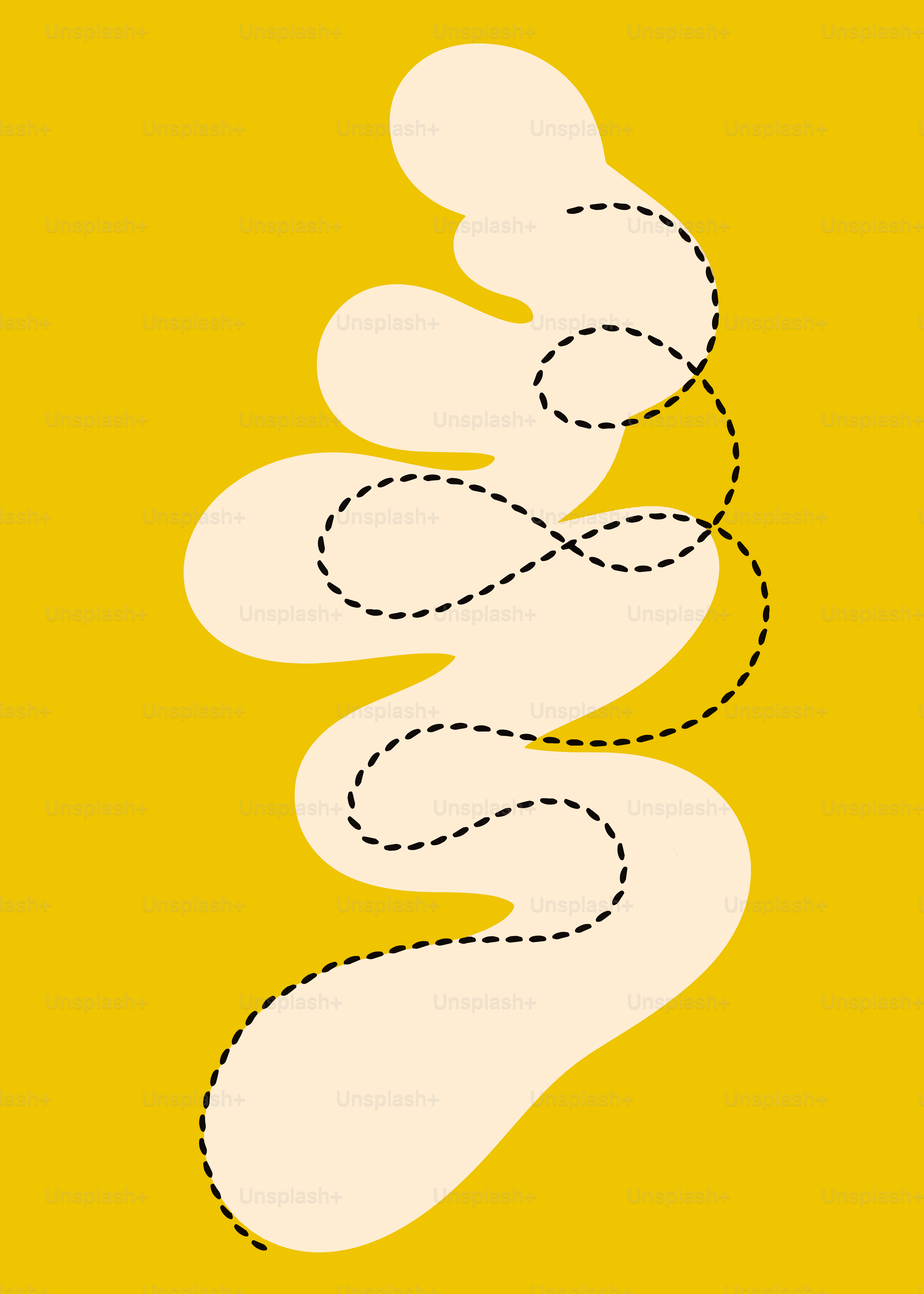 A yellow poster with a white line going through it vector – Abstract ...