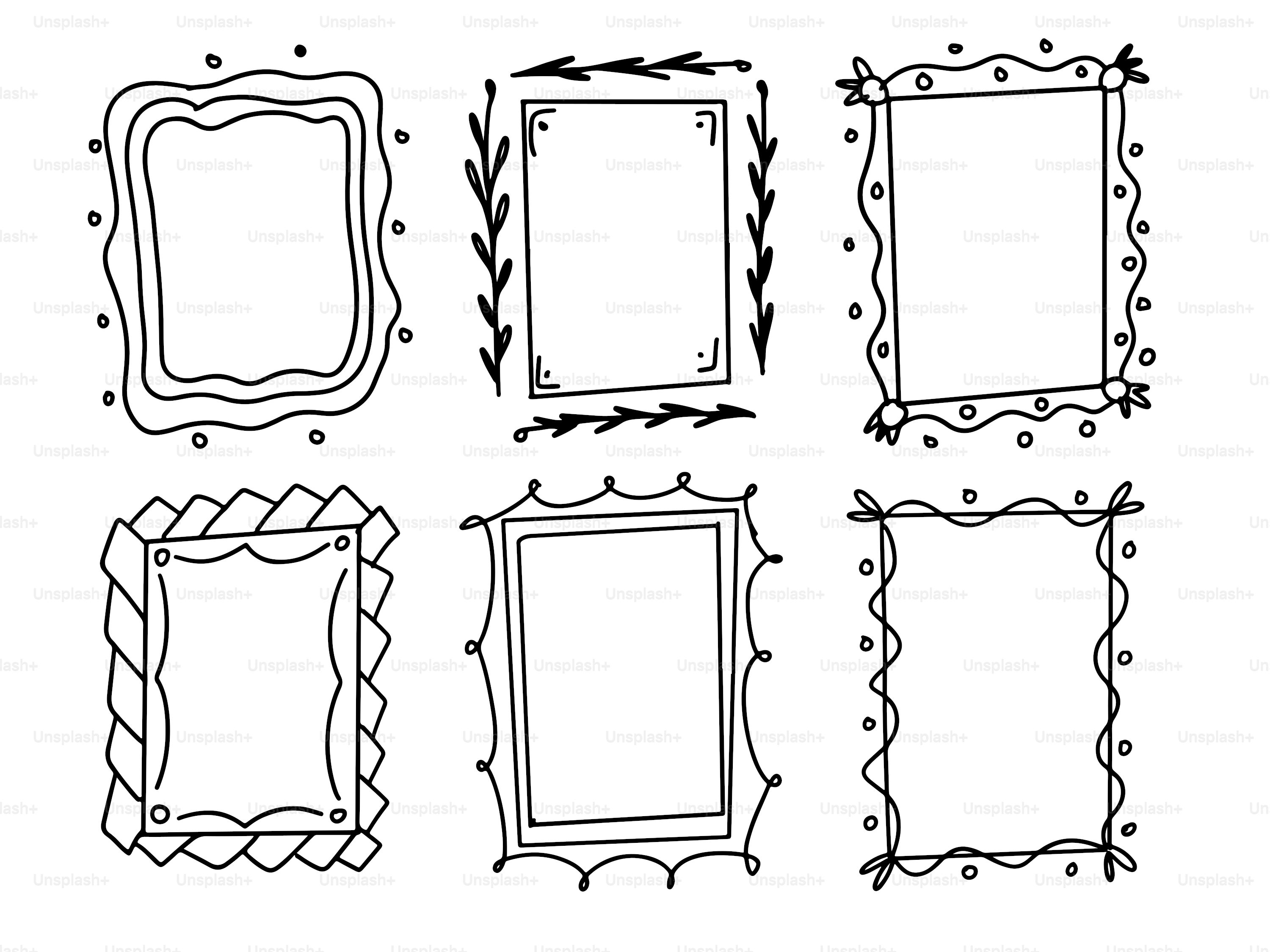 Un conjunto de cuatro marcos diferentes vector – Imagen de Vector en ... Un conjunto de cuatro marcos diferentes vector – Imagen de Vector en ...