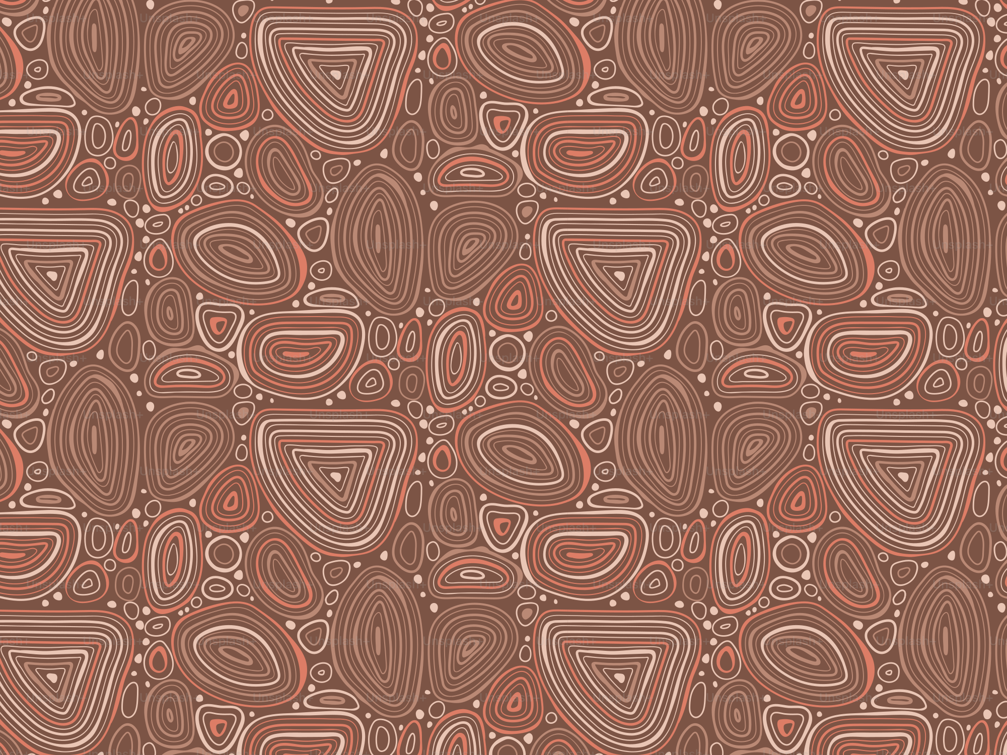 A brown and white pattern with circles and dots vector – Vector Image ...