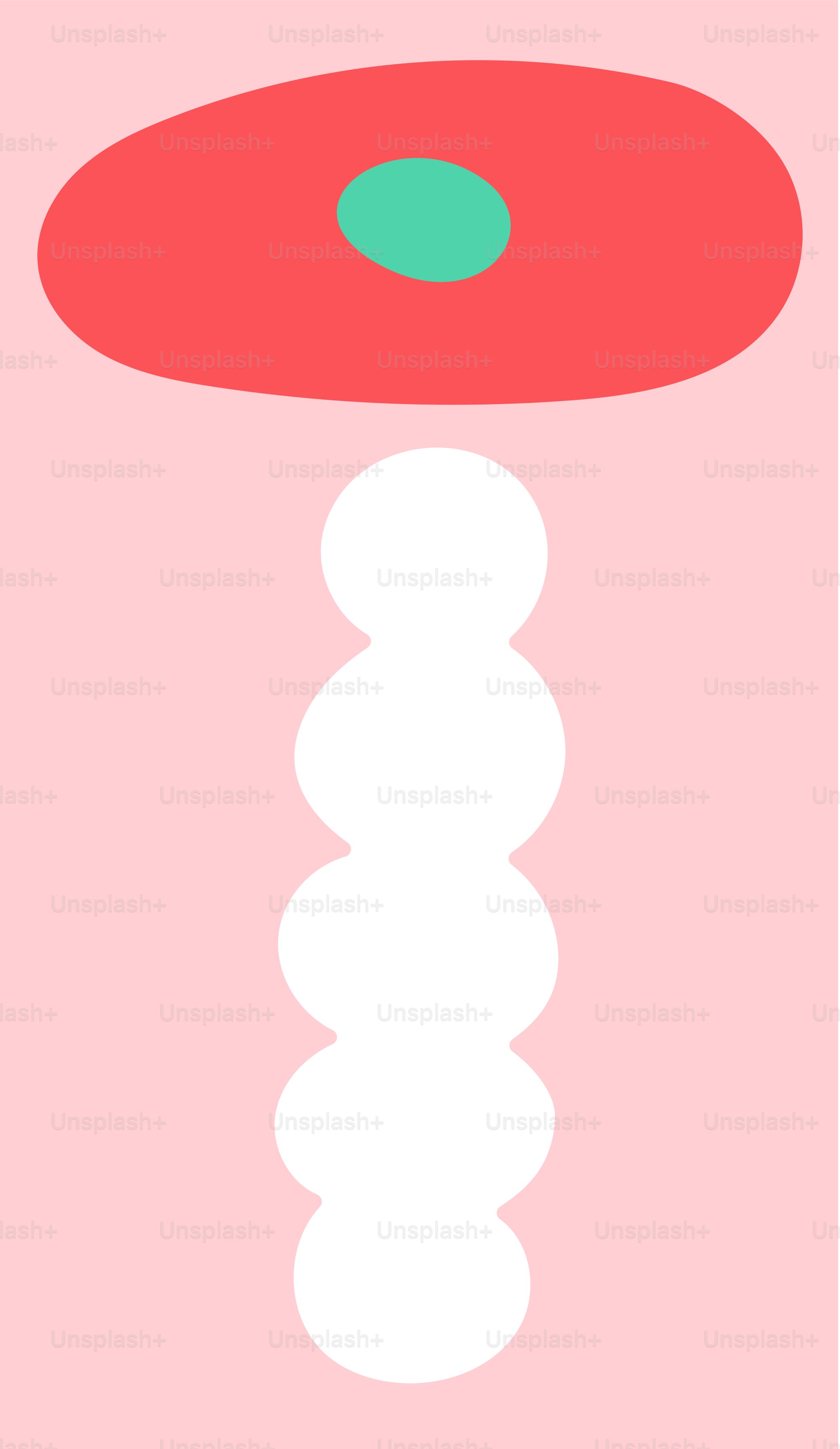 Un objet rouge et blanc surmonté d’un cercle vert vectoriel – Image de ...