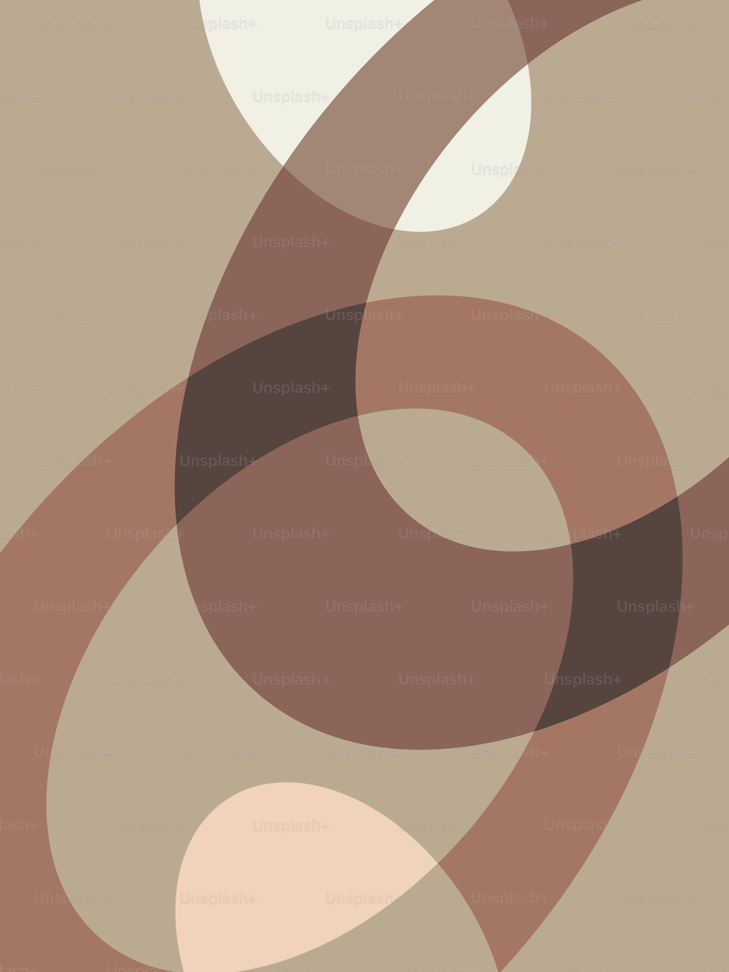 Un diseño abstracto marrón y blanco con círculos vector – Imagen de ...