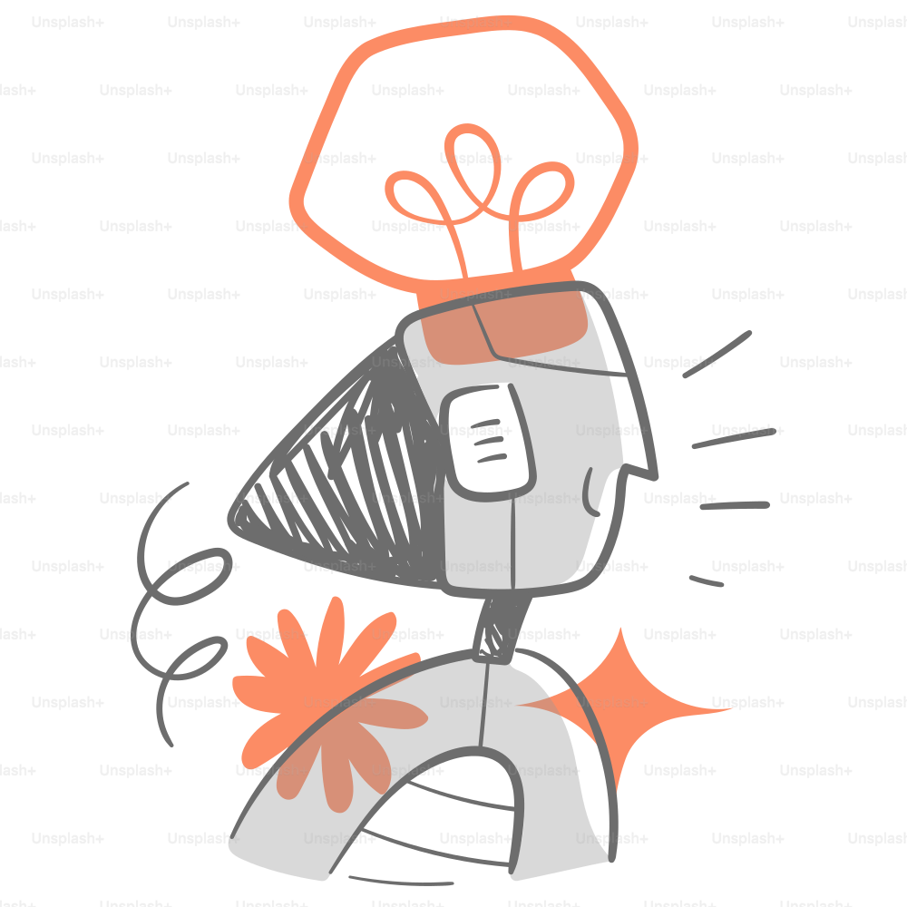 Un dibujo de una persona con un sombrero en la cabeza vector – Imagen ...