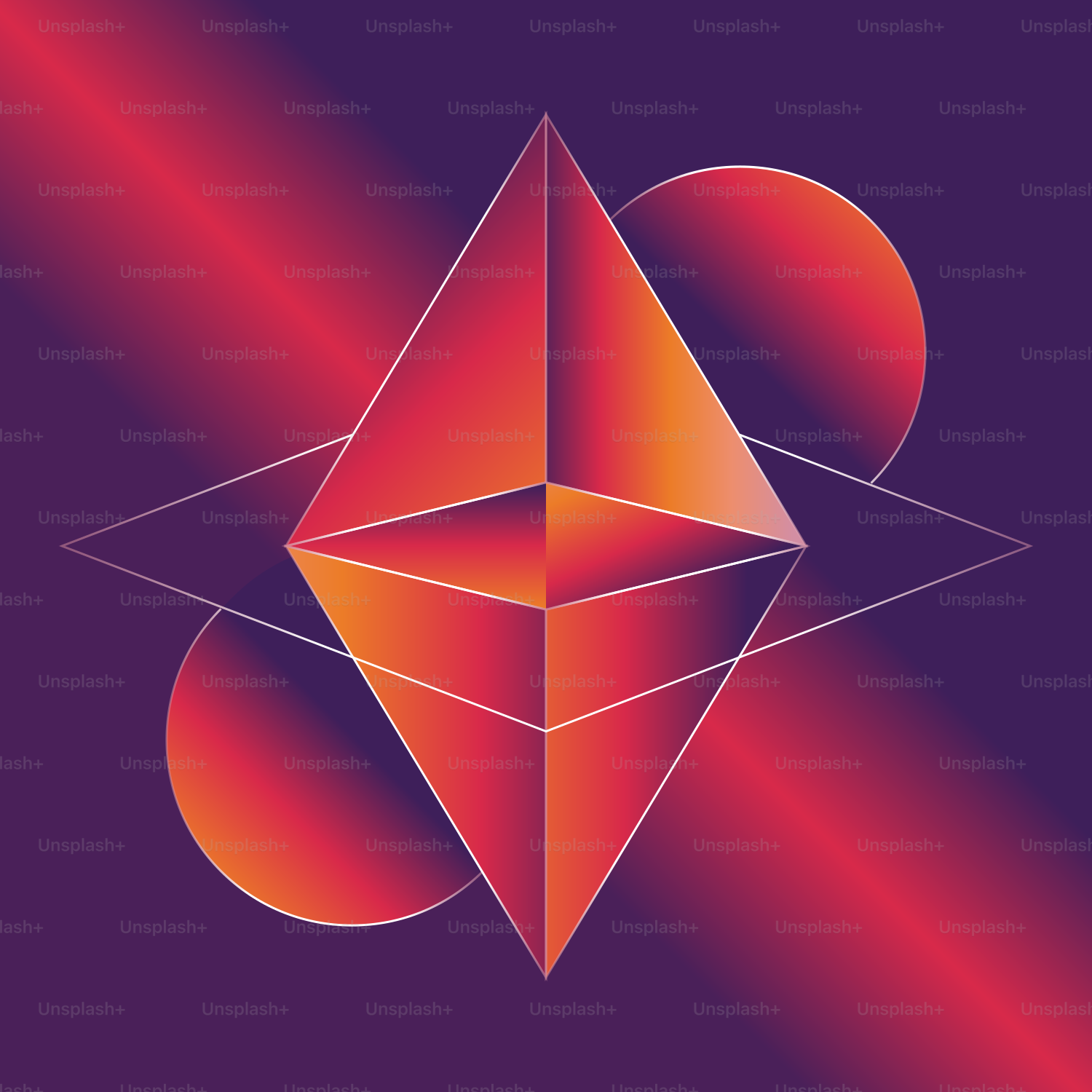 L’image d’un objet rouge et orange vectoriel – Image de Illustration ...