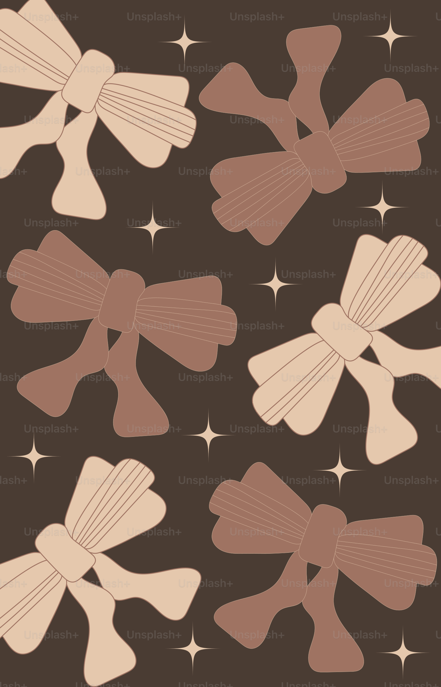 A group of bows on a brown background vector – Wallpaper Image on Unsplash