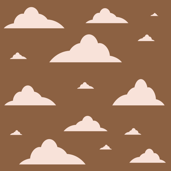 A brown background with white clouds on it vector – Mocha mousse Image ...