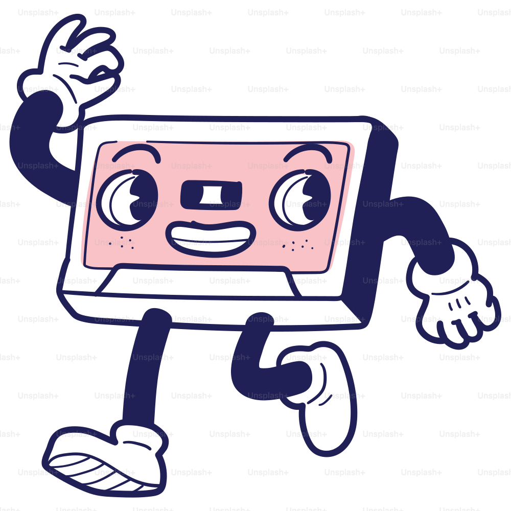 A drawing of a computer with arms and legs vector – Technology Image on ...