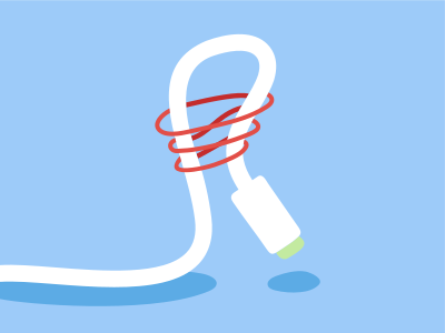 A white cord connected to a red cord vector – Unplug Image on Unsplash