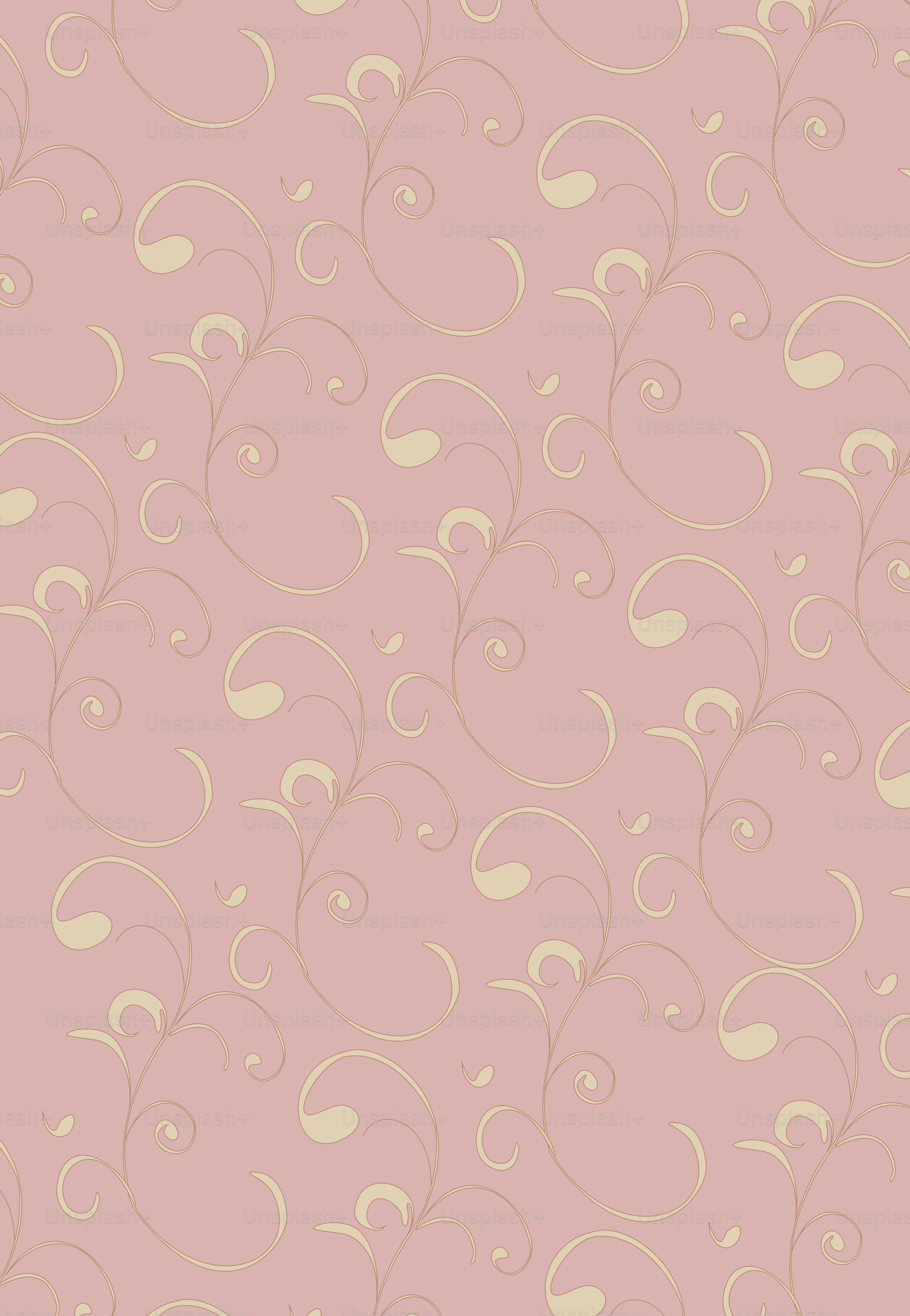 Uno sfondo rosa con vortici d'oro su di esso vettoriale – Immagine di ...