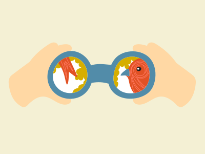 A pair of hands holding a pair of binoculars vector – Spring Image on ...