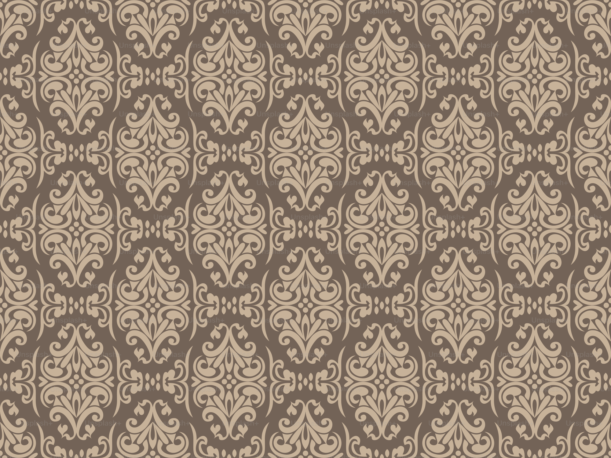 A brown and beige wallpaper with a pattern on it vector – Pattern Image ...