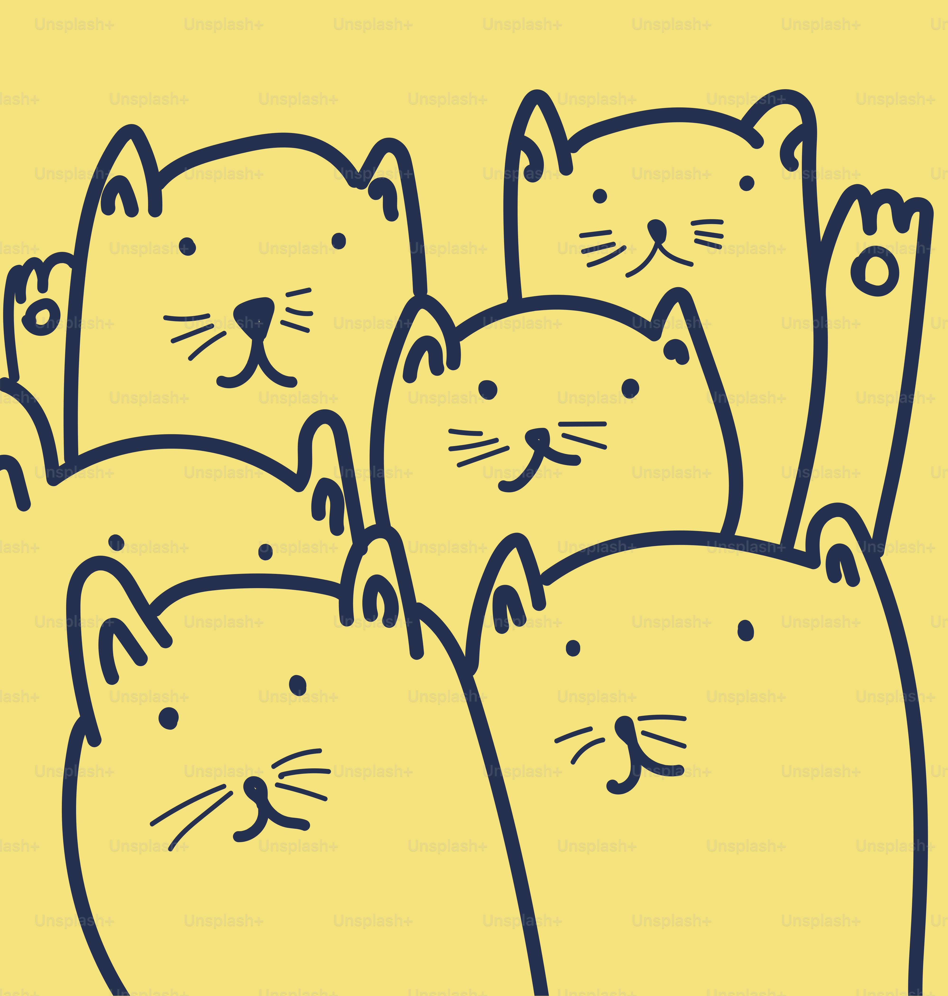 A bunch of cats that are standing together vector – Cat Image on Unsplash
