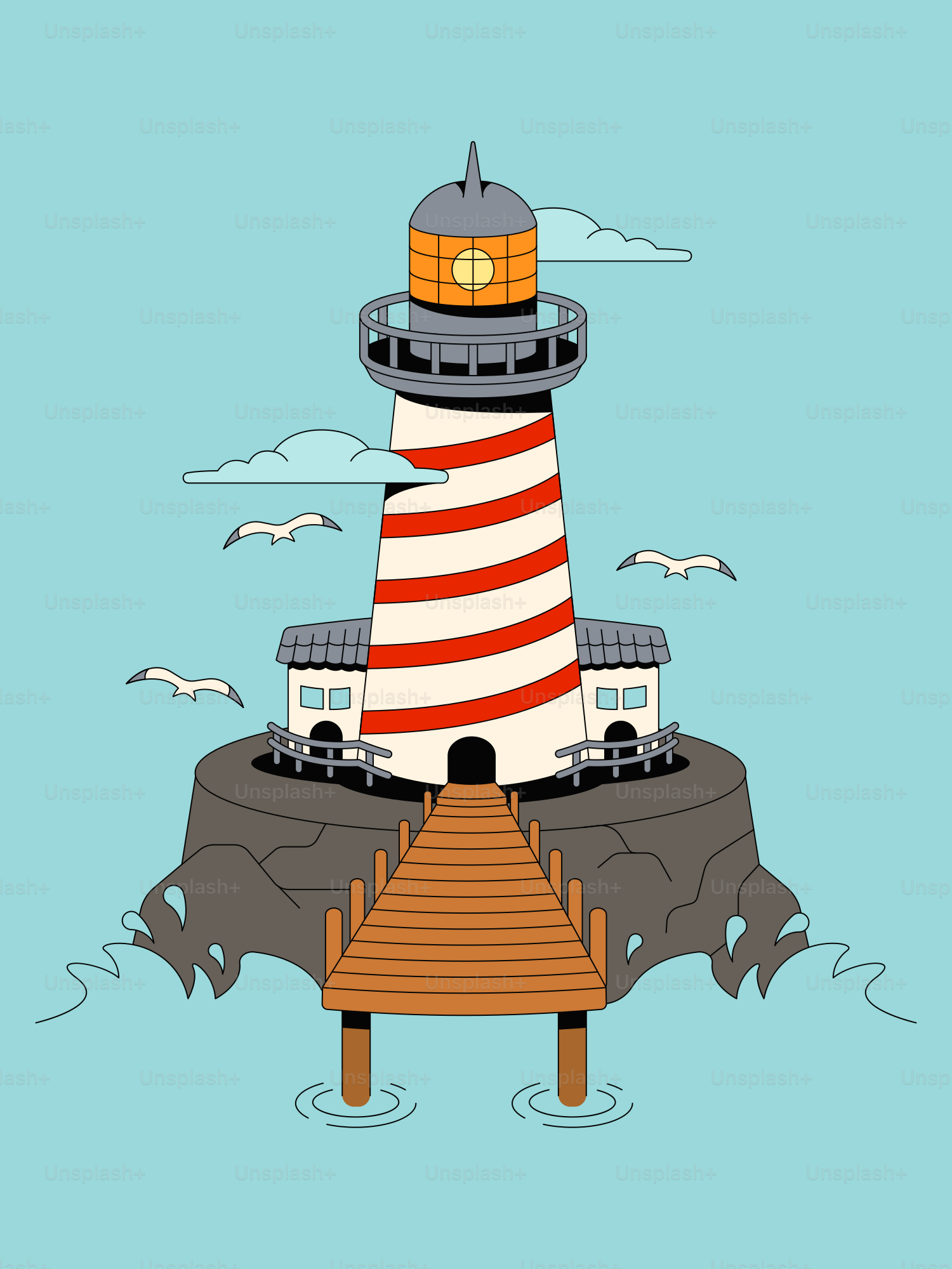 Vektor Botol dengan burung camar di dalamnya – Gambar Ilustrasi di Unsplash