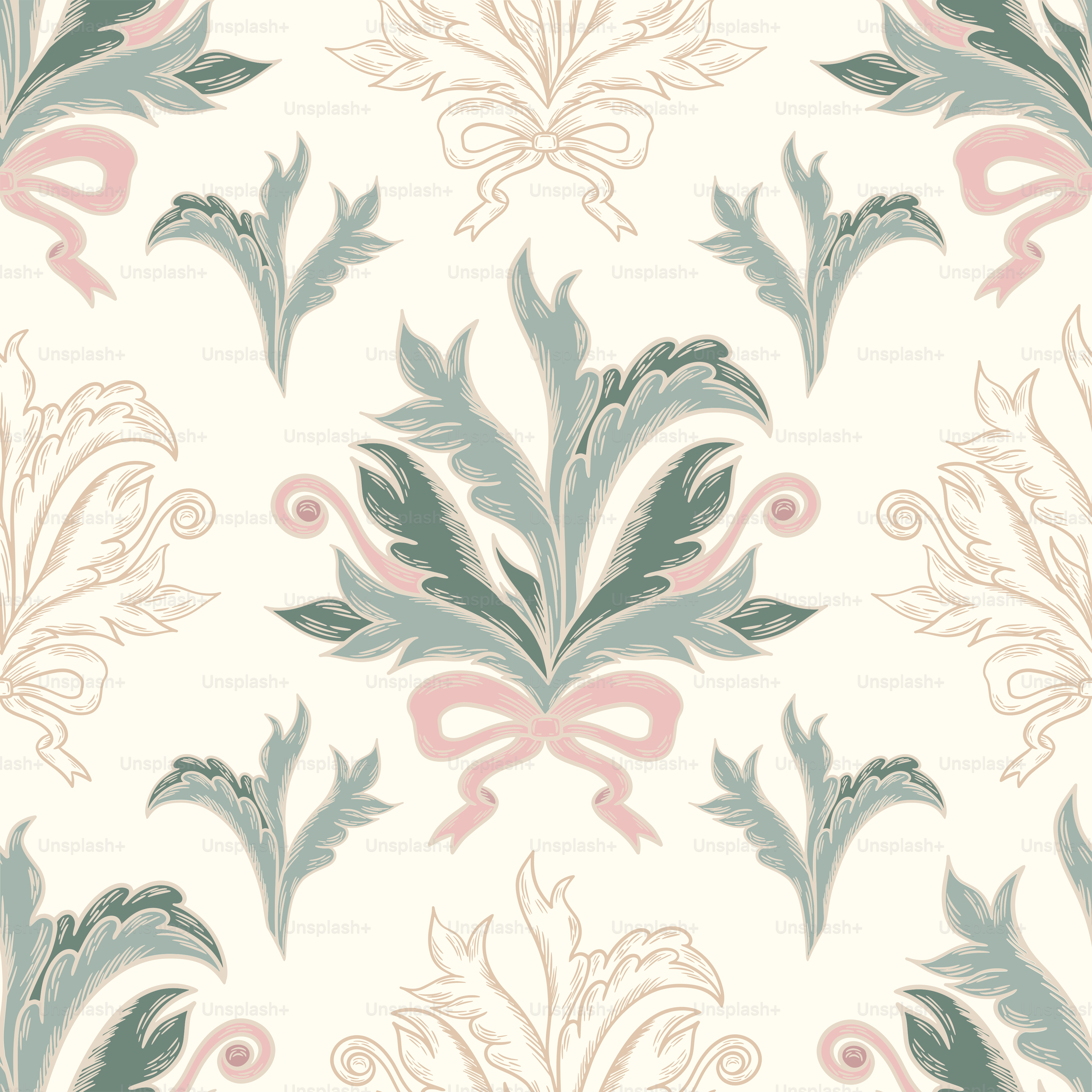 A wallpaper with a floral design on it vector – Rococo Image on Unsplash