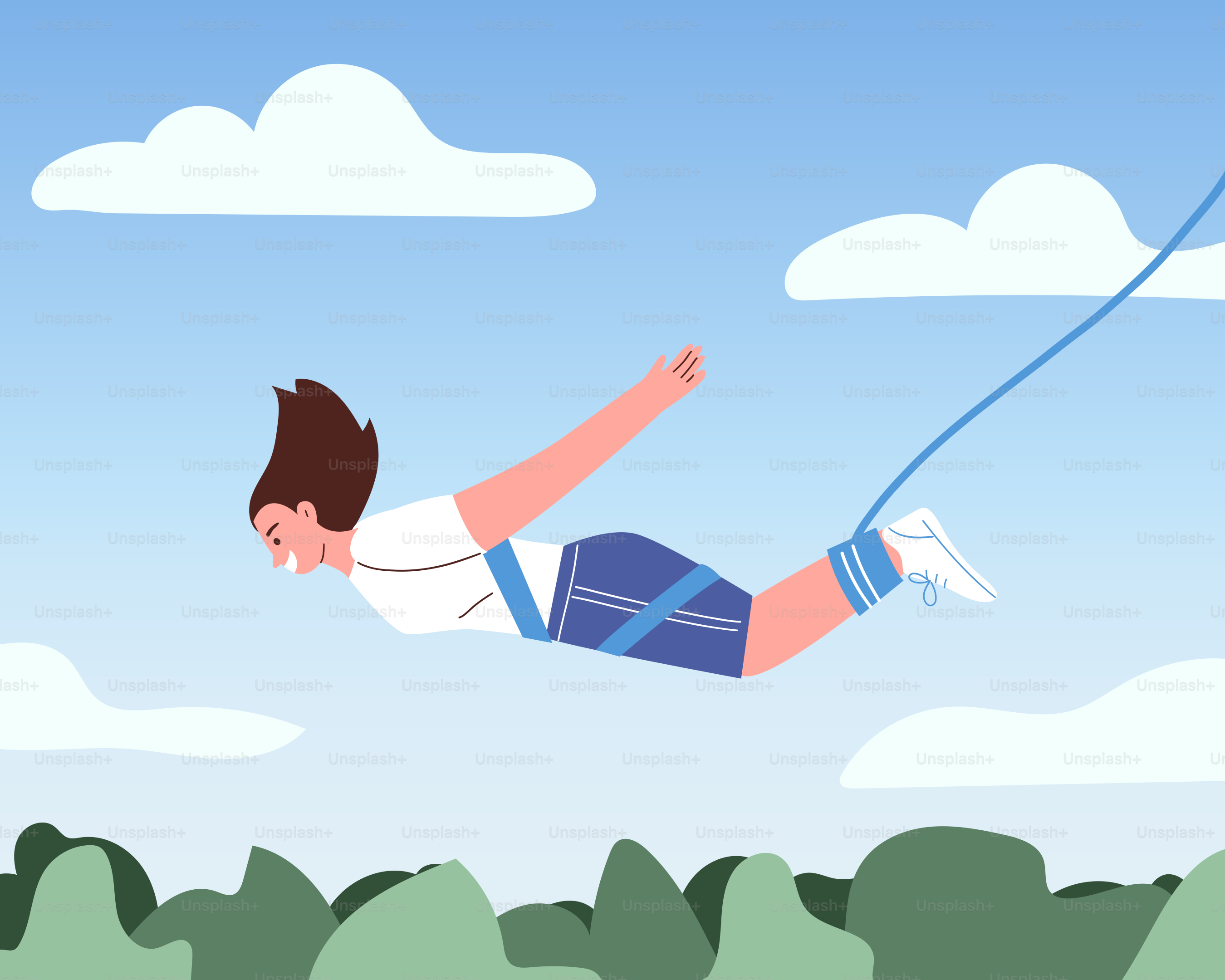 Woman bungee jumping from the sky. vector – Sport Image on Unsplash