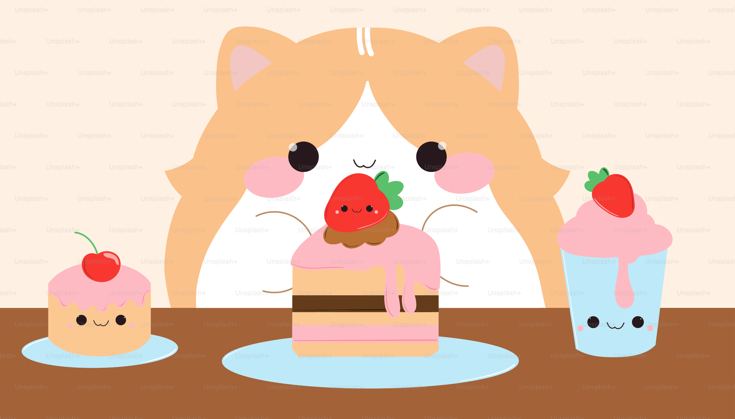 Un chat mignon regarde les gâteaux. vectoriel – Image de Chat sur Unsplash