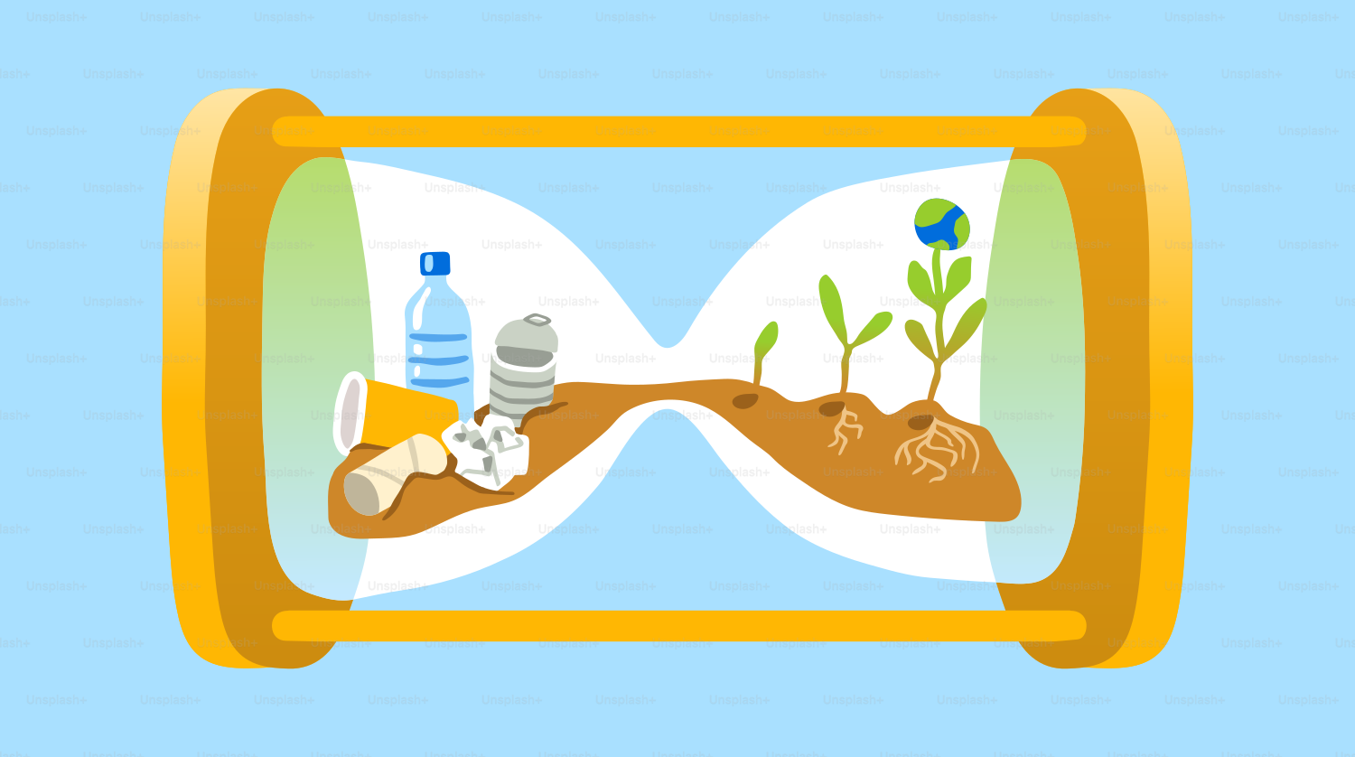 Pollution vs. planting: time is running out! vector – Earth Image on ...