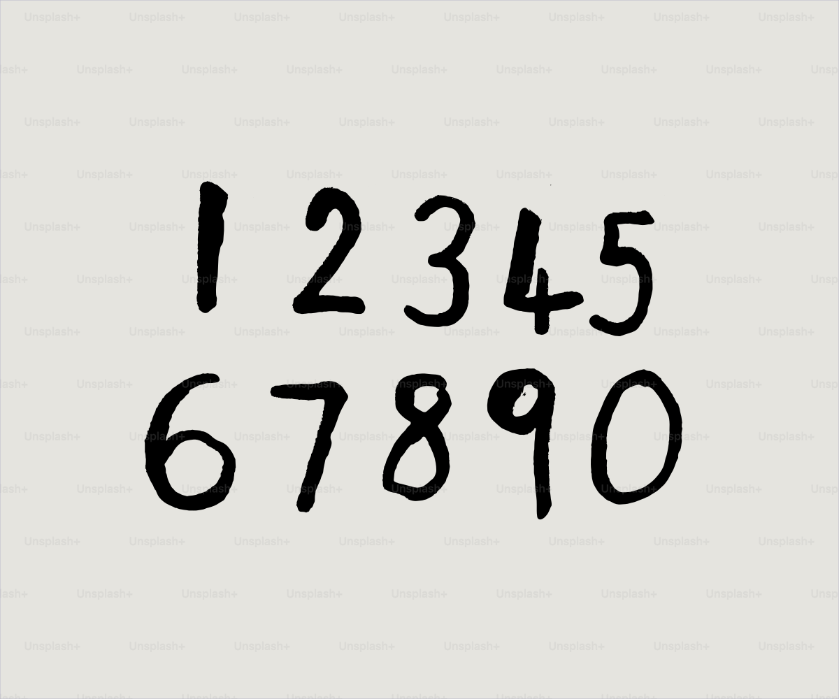 Vektor Angka satu hingga nol ditampilkan. – Gambar Ilustrasi di Unsplash