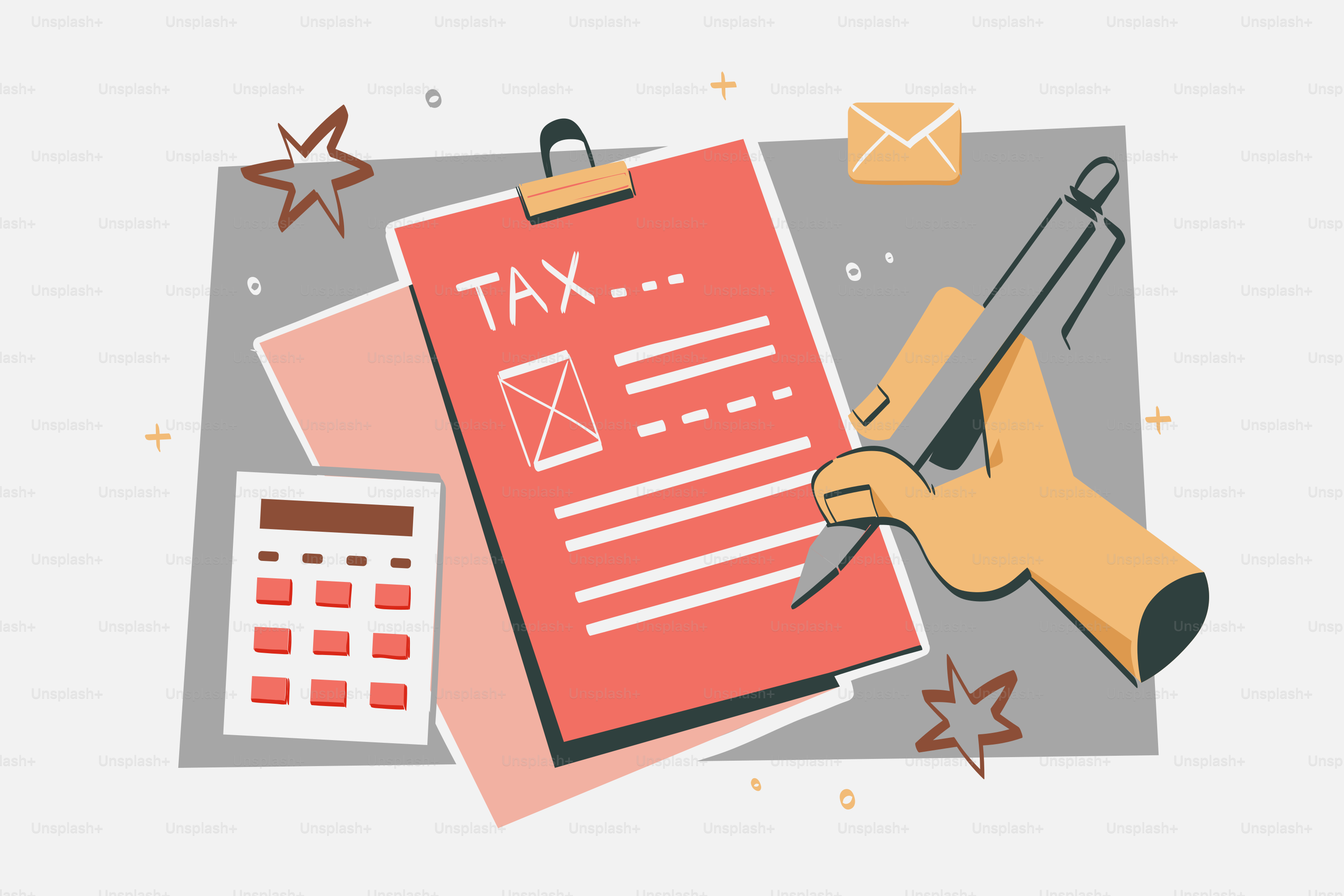 Documenti fiscali, calendario e calcolatrice per la contabilità ...