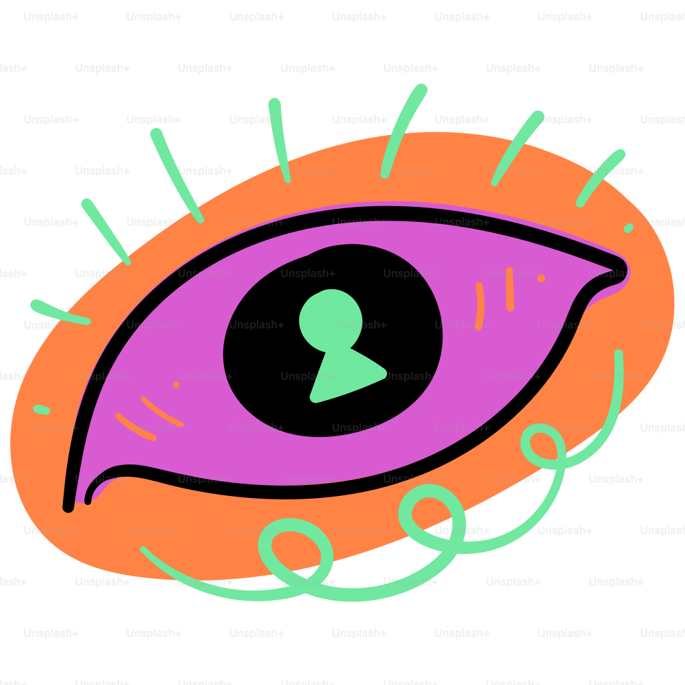 Eye with a keyhole pupil symbol. vector – Abstract Image on Unsplash