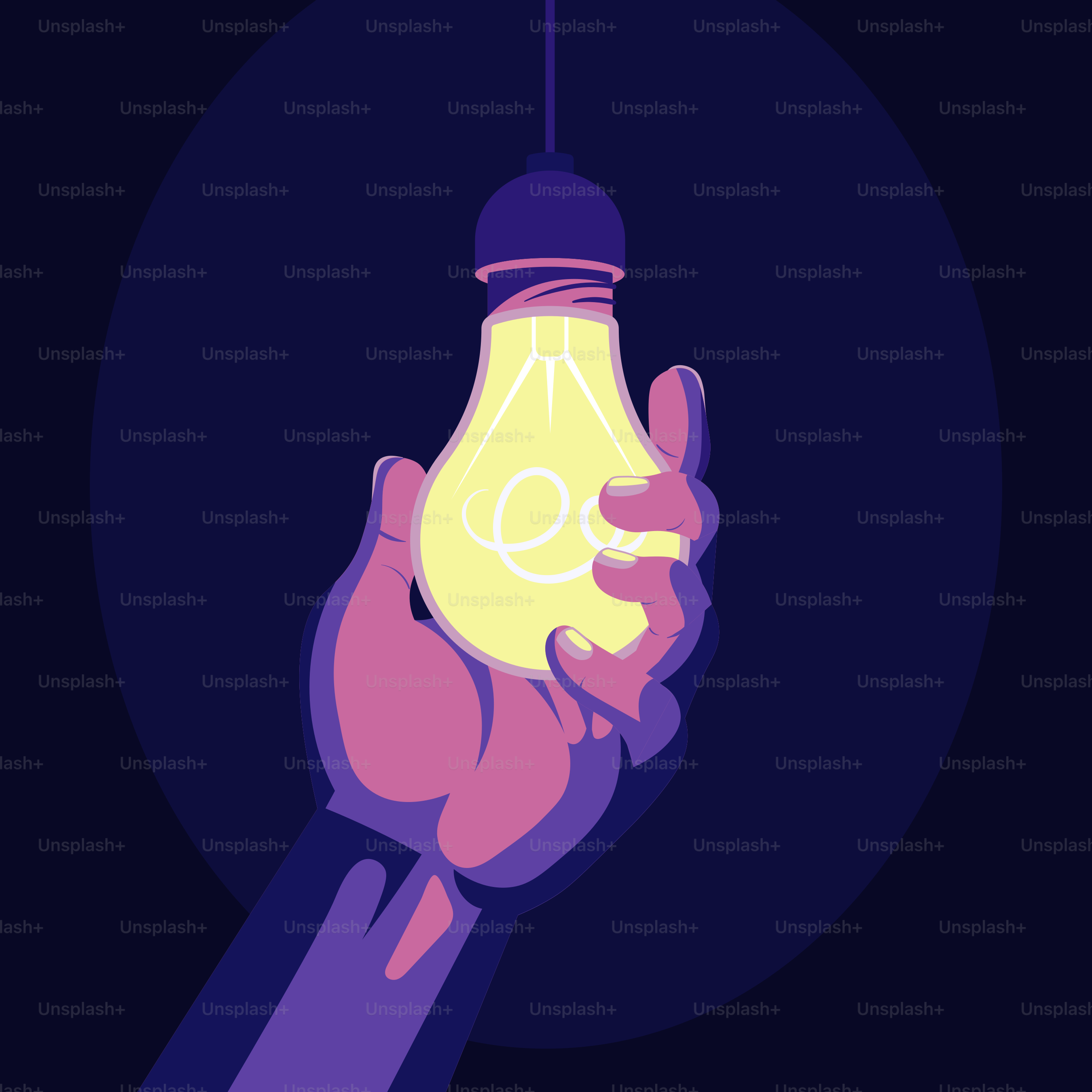 A hand holds a glowing light bulb. vector – Wallpaper Image on Unsplash
