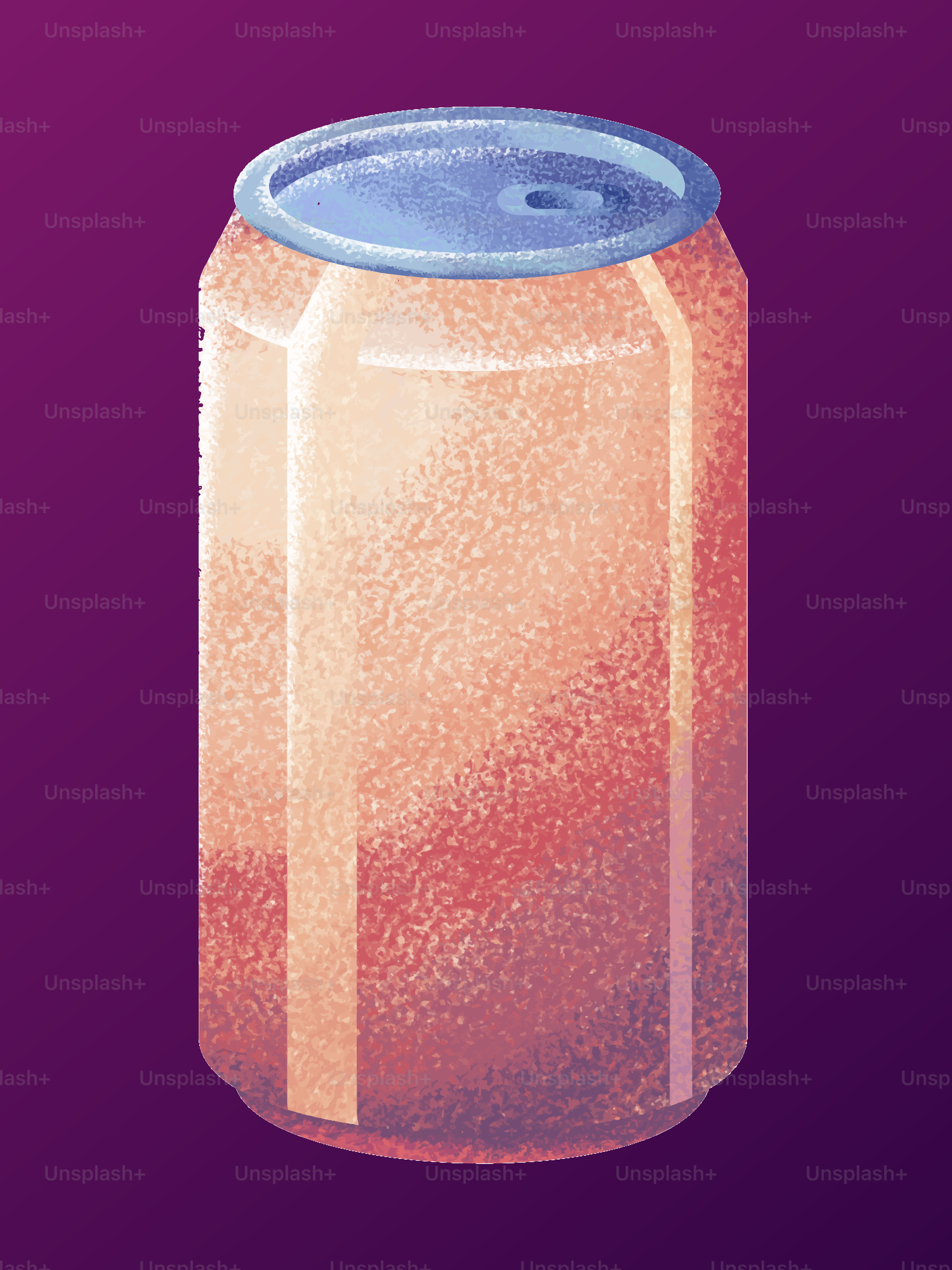 Une illustration stylisée d’une canette de soda. vectoriel – Image de ...