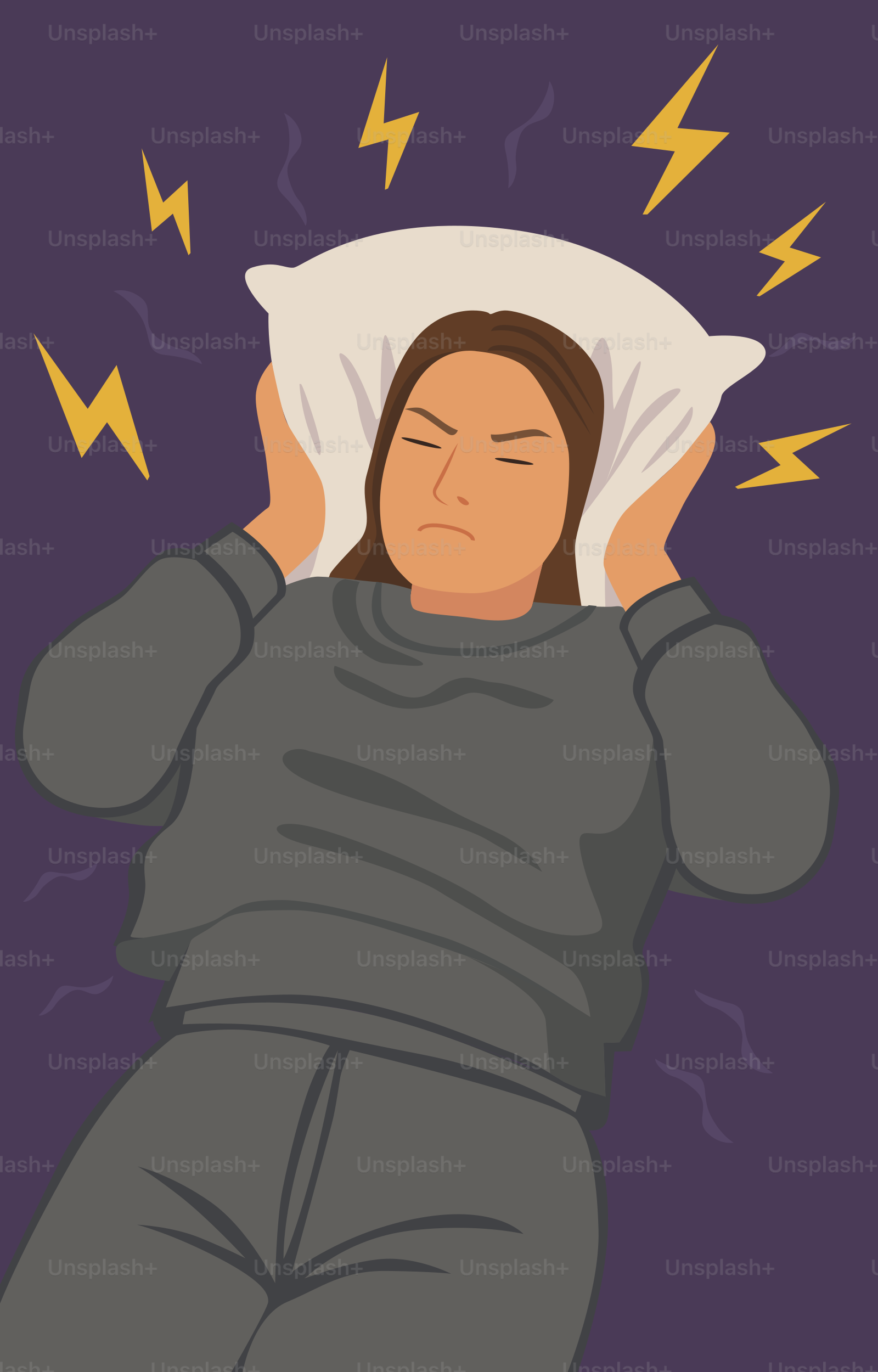 A woman covers ears to block out noise. vector – Human Image on Unsplash