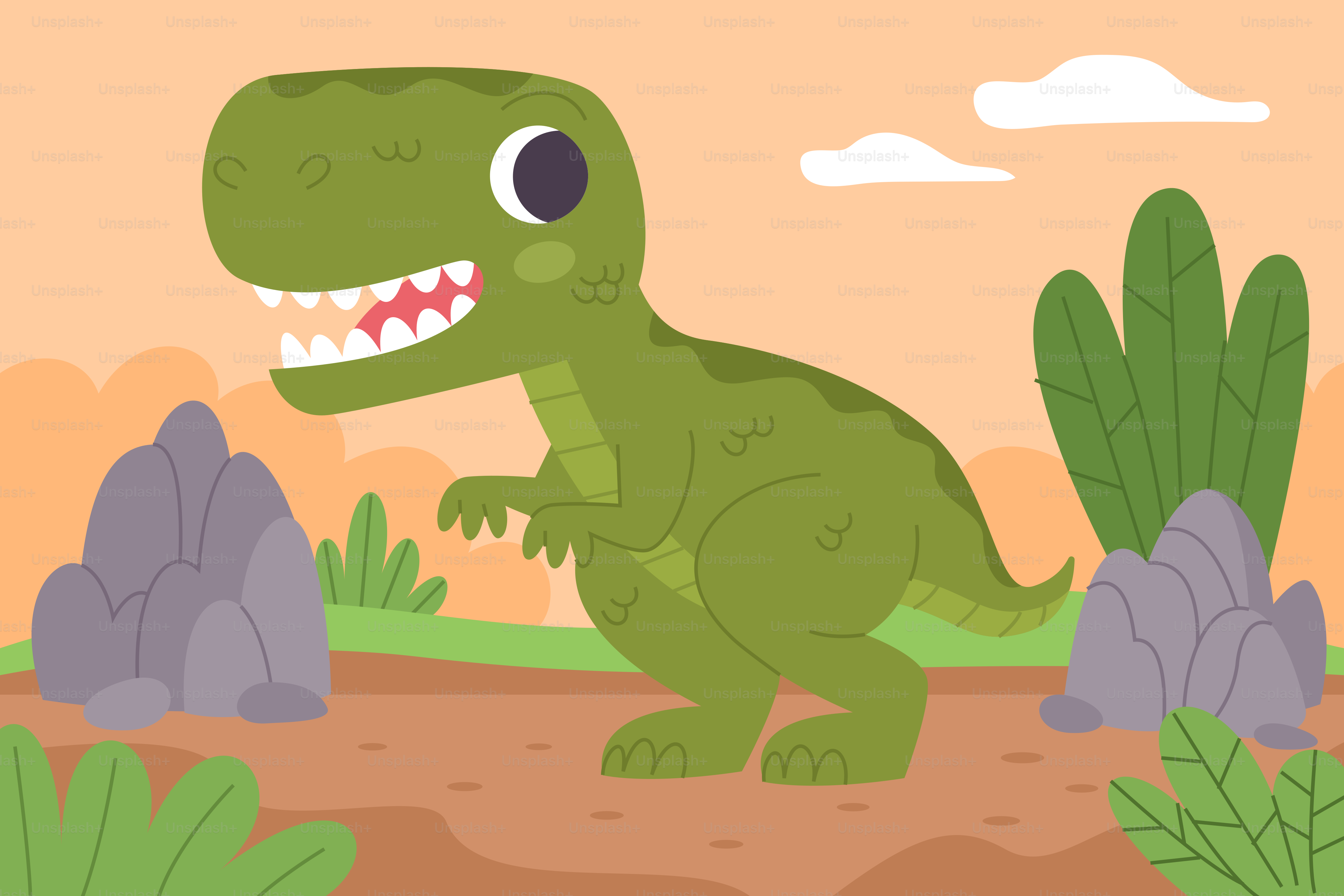 A cheerful cartoon shark swims in the ocean. vector – Animal Image on ...